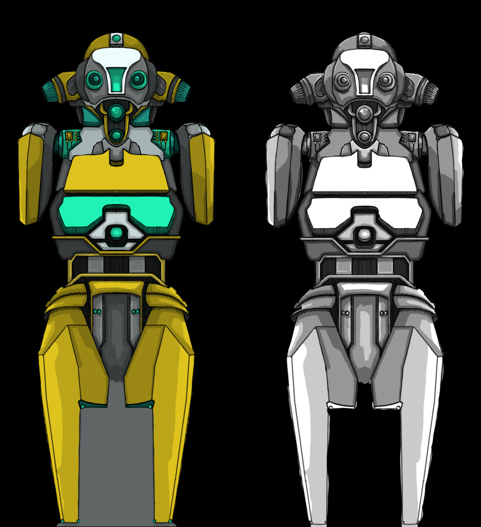 ArtStation - Yellow robot