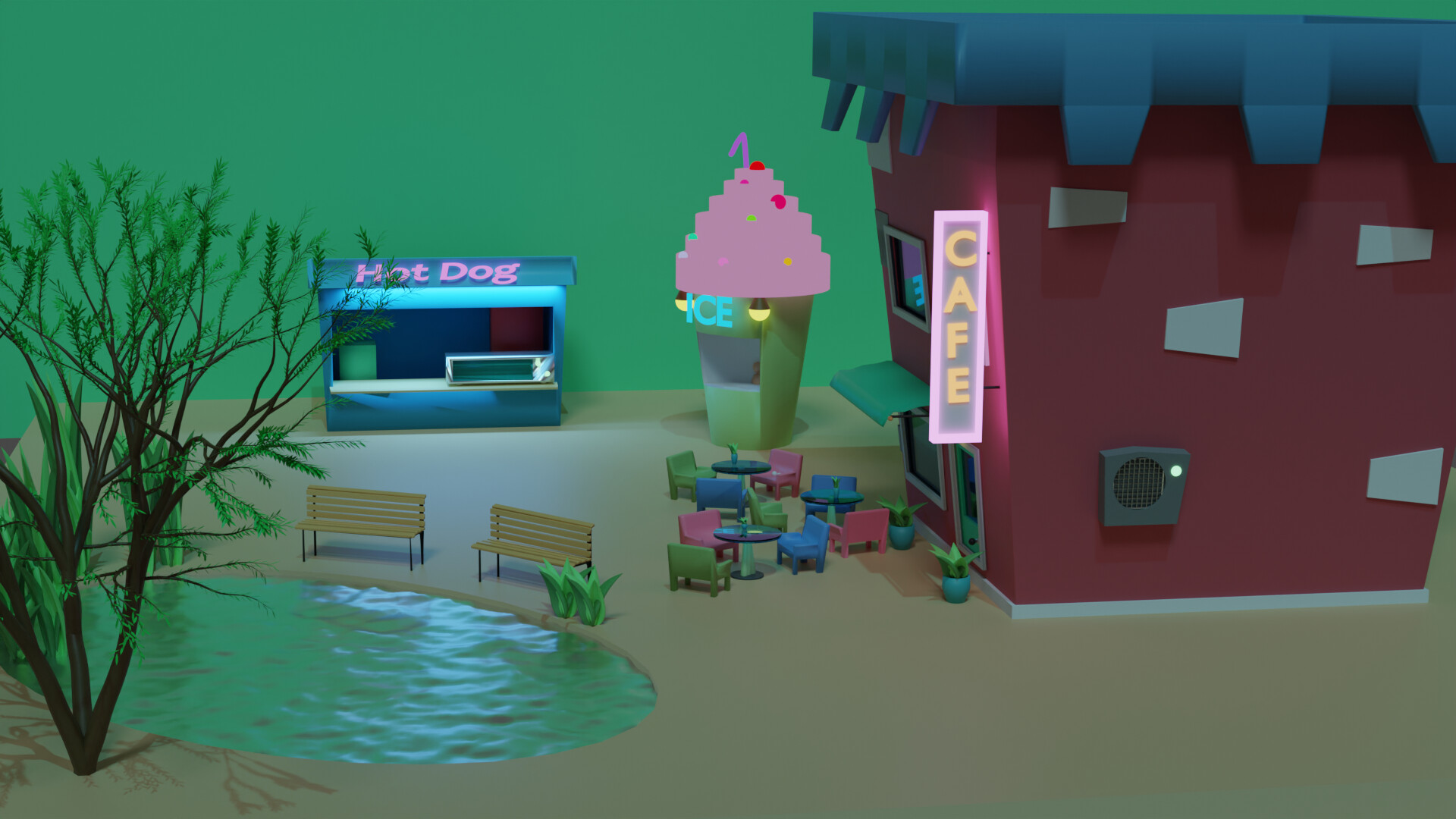 ArtStation - food market