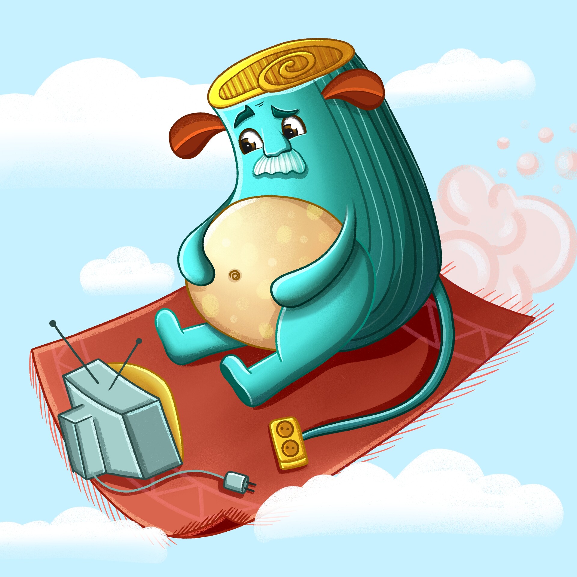 ArtStation - Flying on a magic carpet