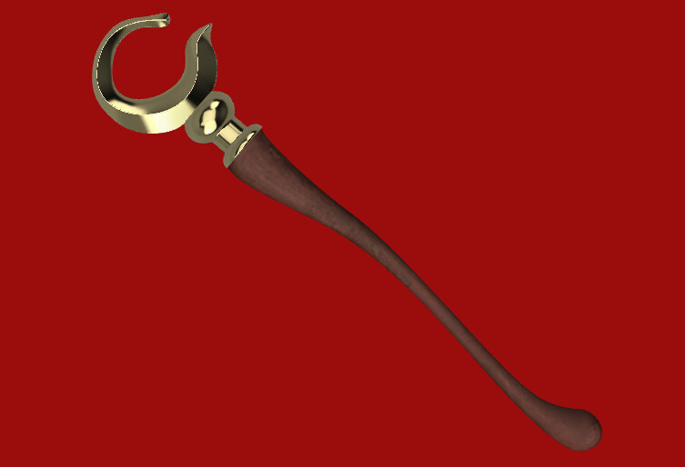 ArtStation - NieR: Replicant - Devola and Popola staff 3D model