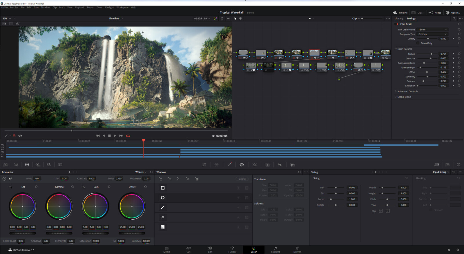 Hussien shalaan - UE5 Tropical Waterfall Multilight Setup
