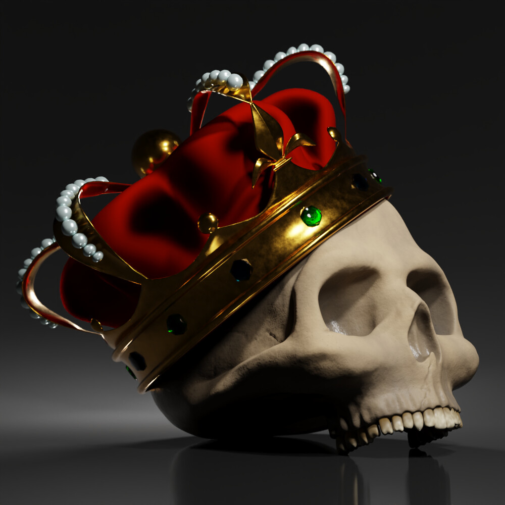 ArtStation - Crown Skull