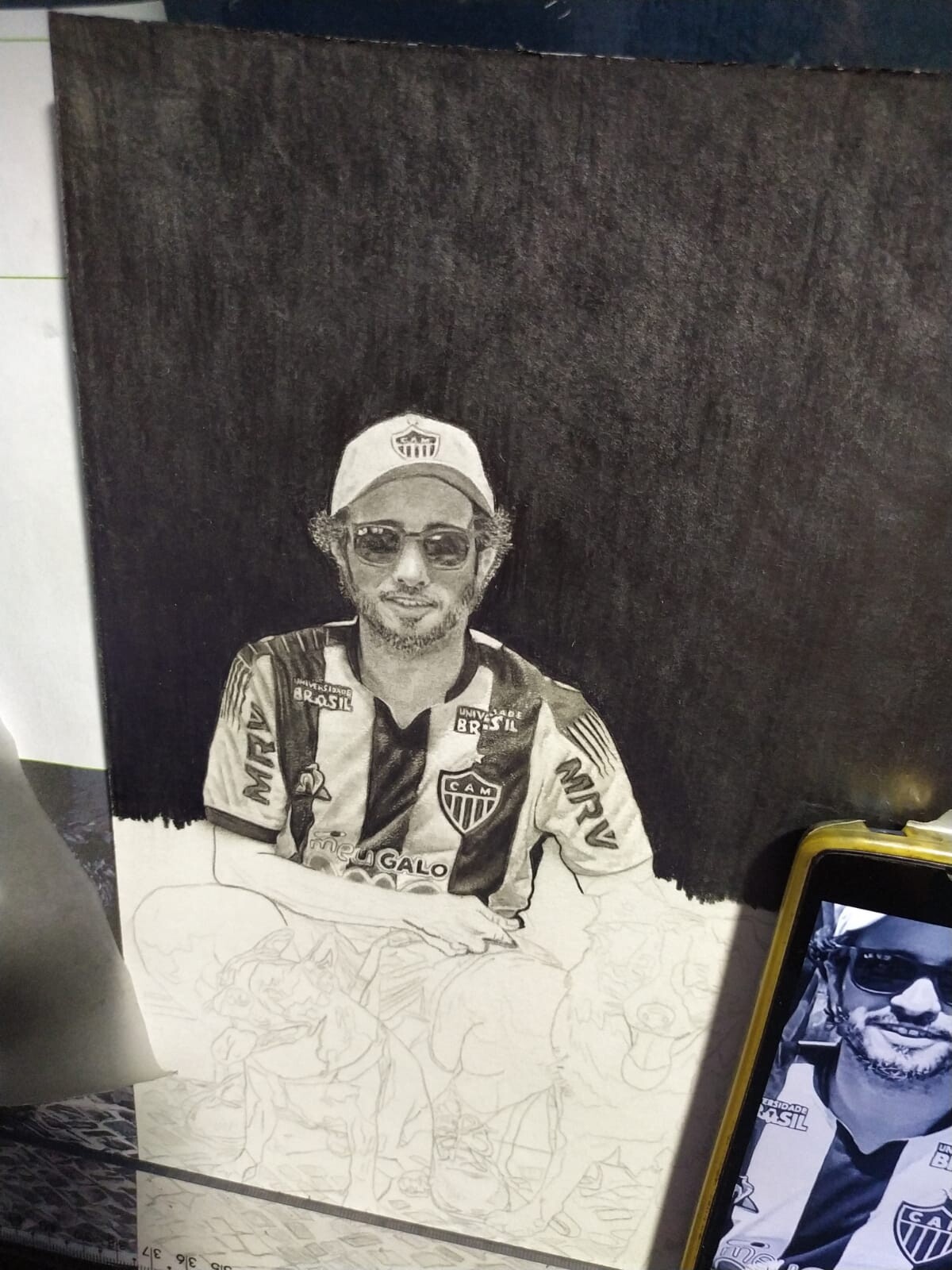 Alex gonçalves_drawing - Drawing Man and Dogs