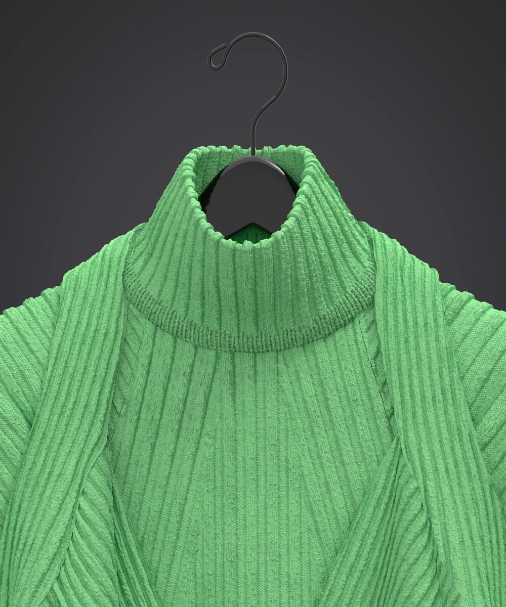 ArtStation - Textured knitted jumper