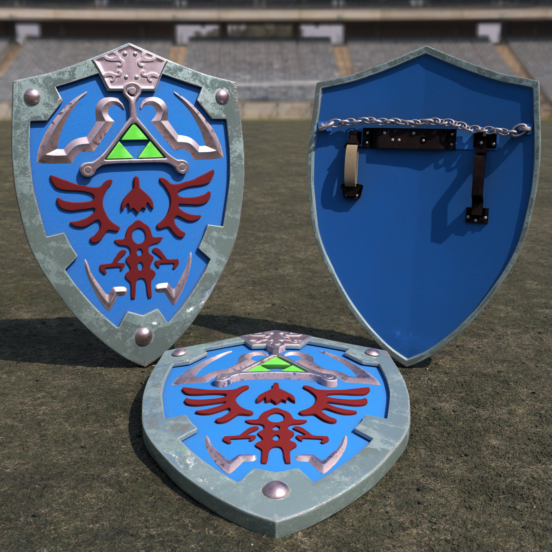 ArtStation - Hylian Shields 3D Model