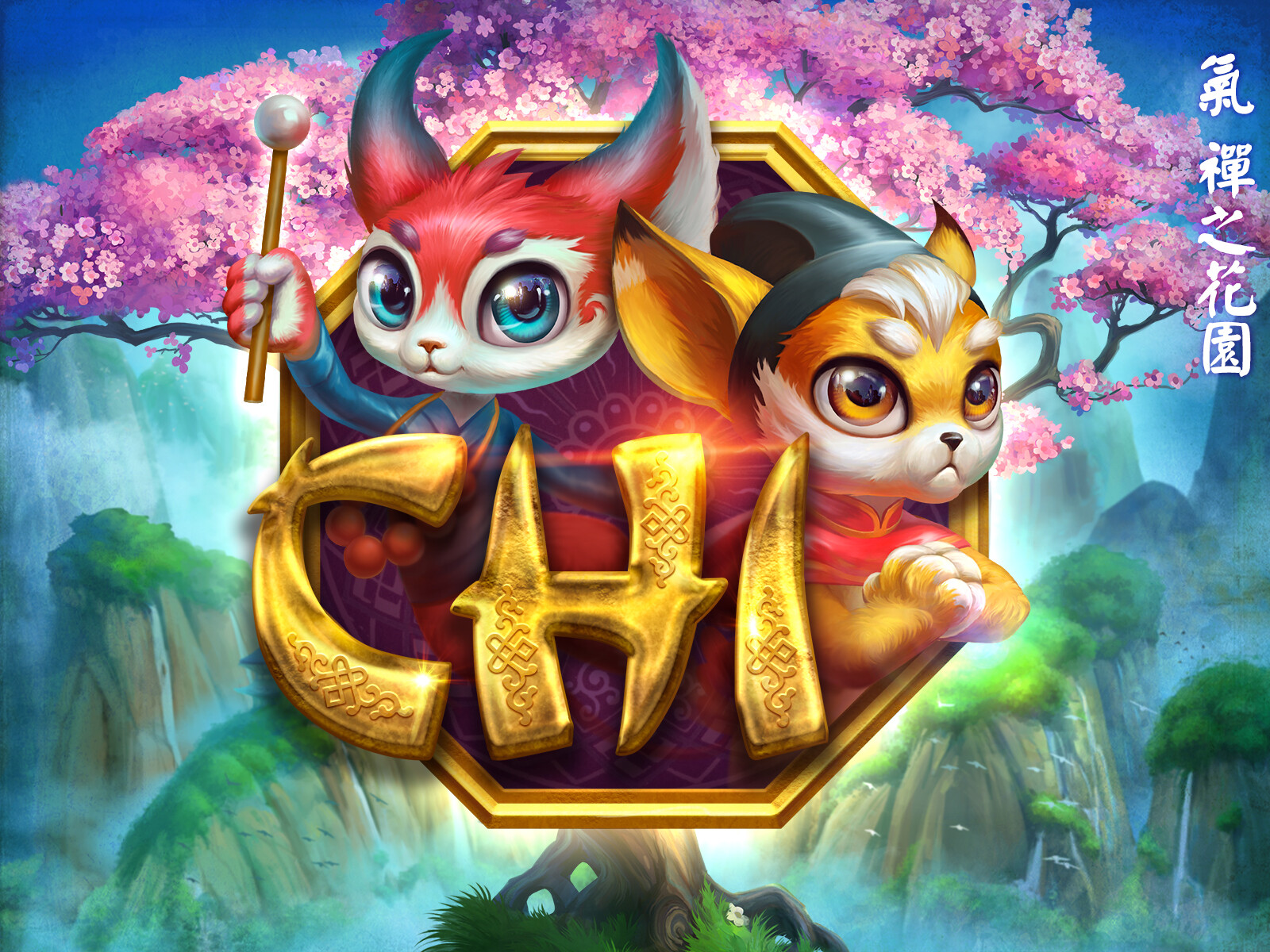 ArtStation - Logo and loader for slot game Chi