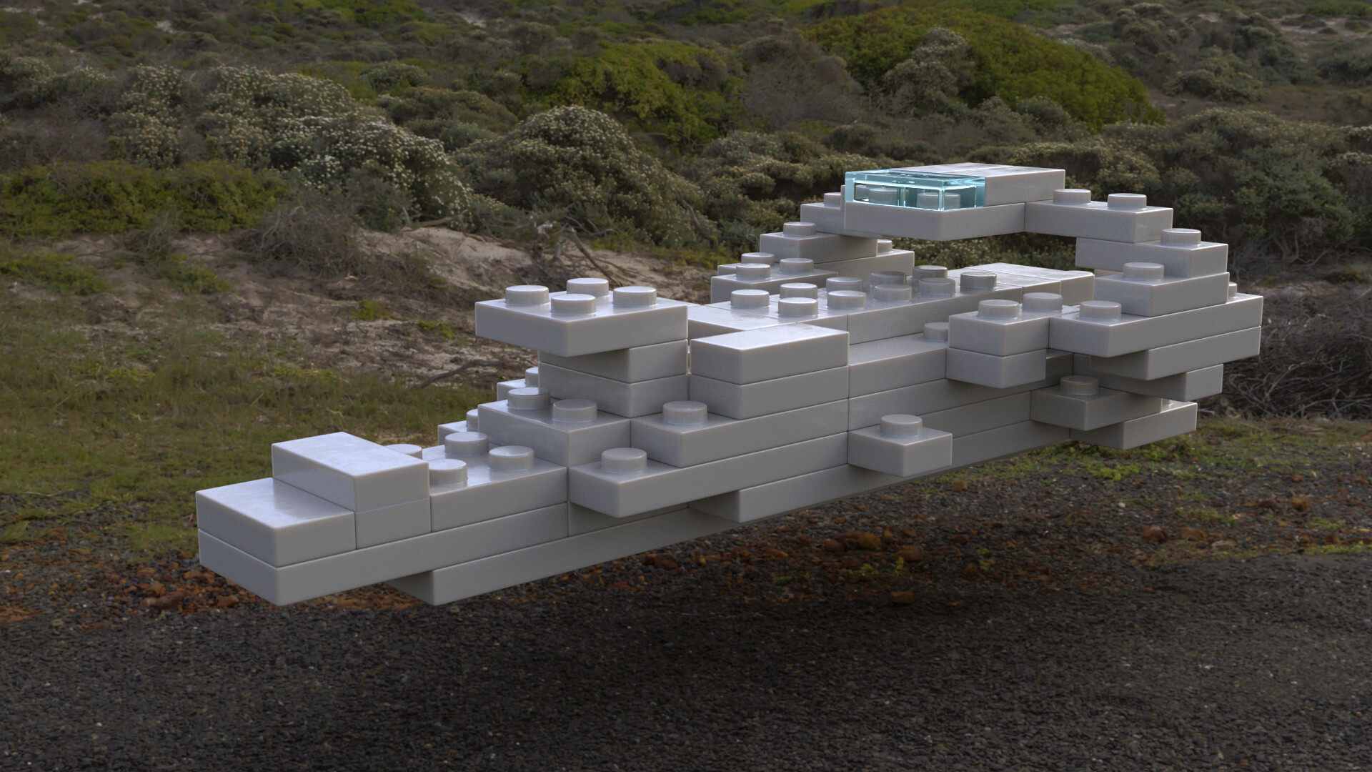 ArtStation - Lego spaceship destruction