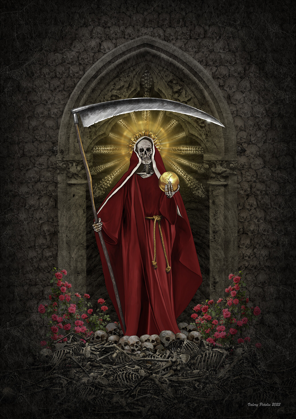 ArtStation - "Santa Muerte" Cover art for the horror collection.