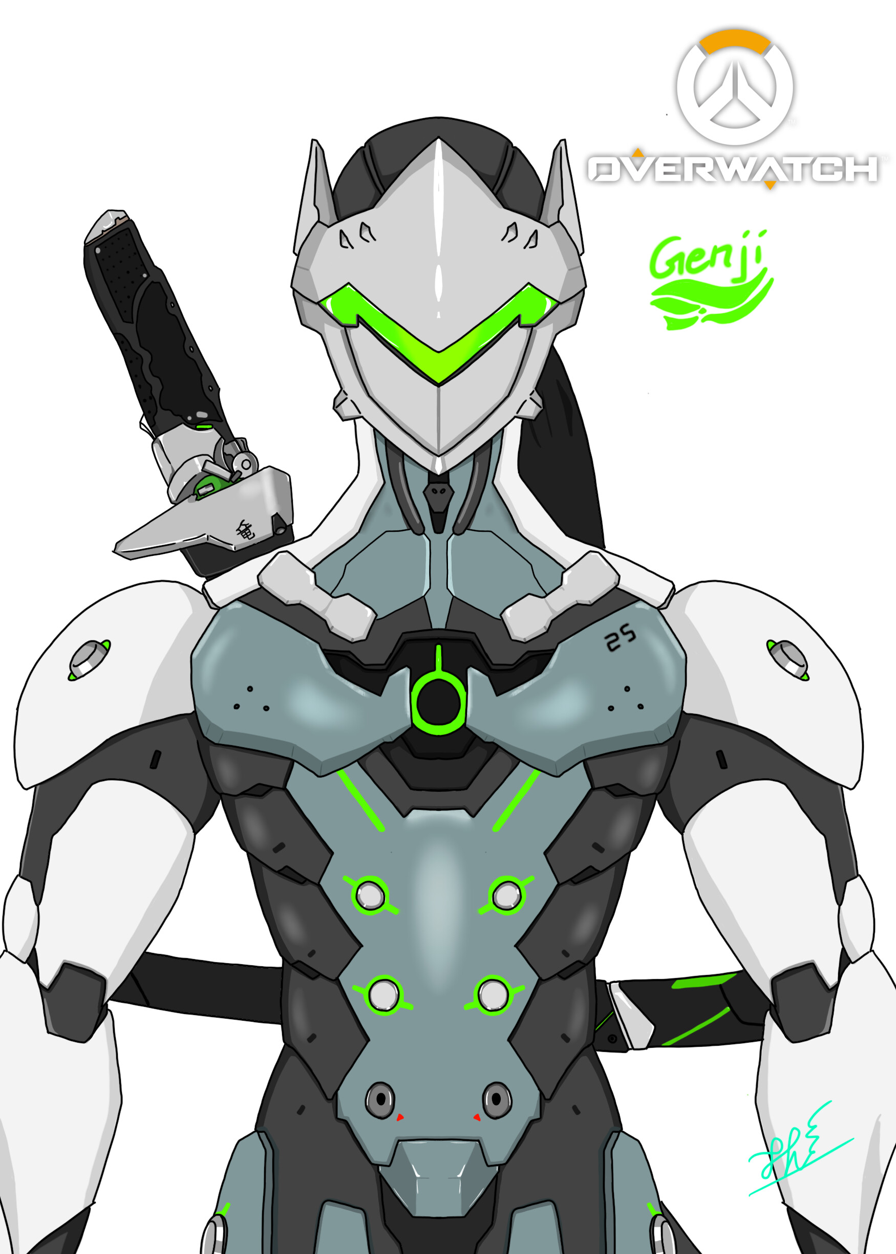 ArtStation - Genji from Overwatch