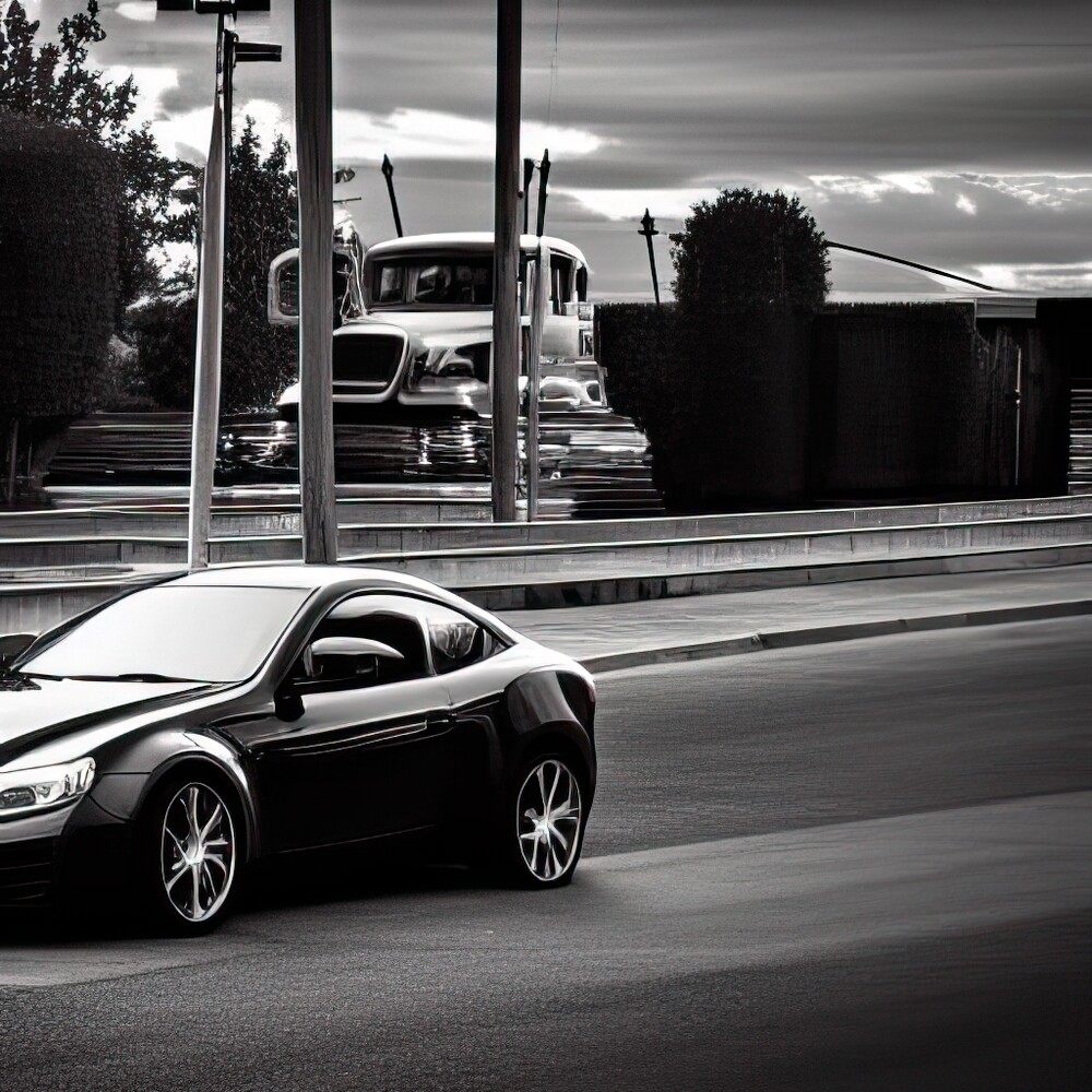 ArtStation - The RIde in Black & White