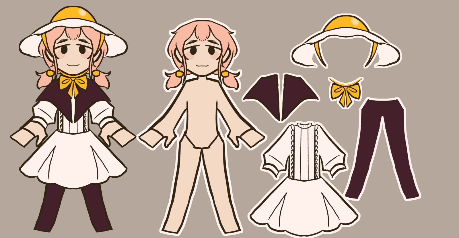 Mako B - Paper dolls