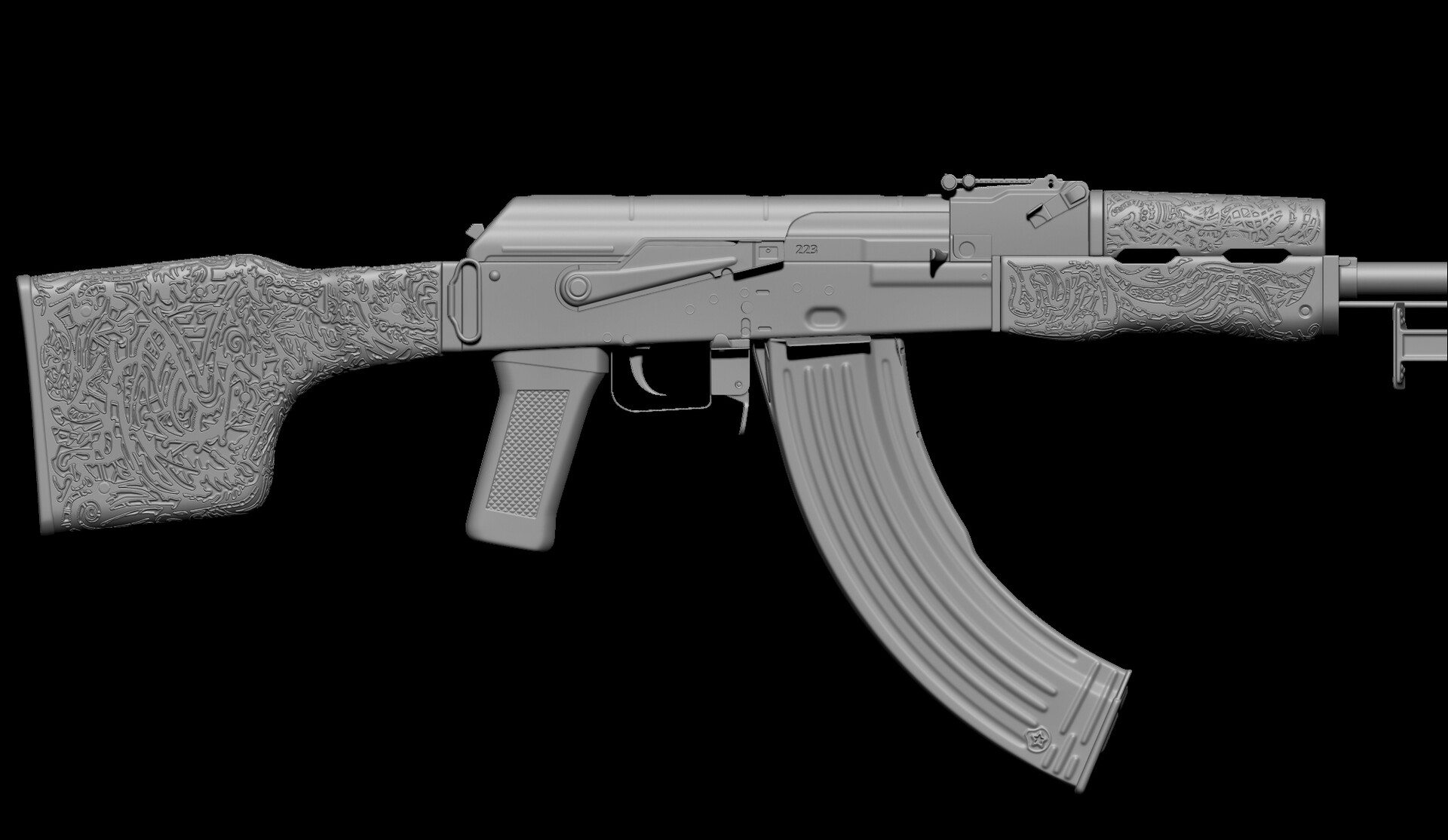 Sabyasachi Ray - RPK-74 Kalashnikov Hand-held Machine Gun | Twin ...