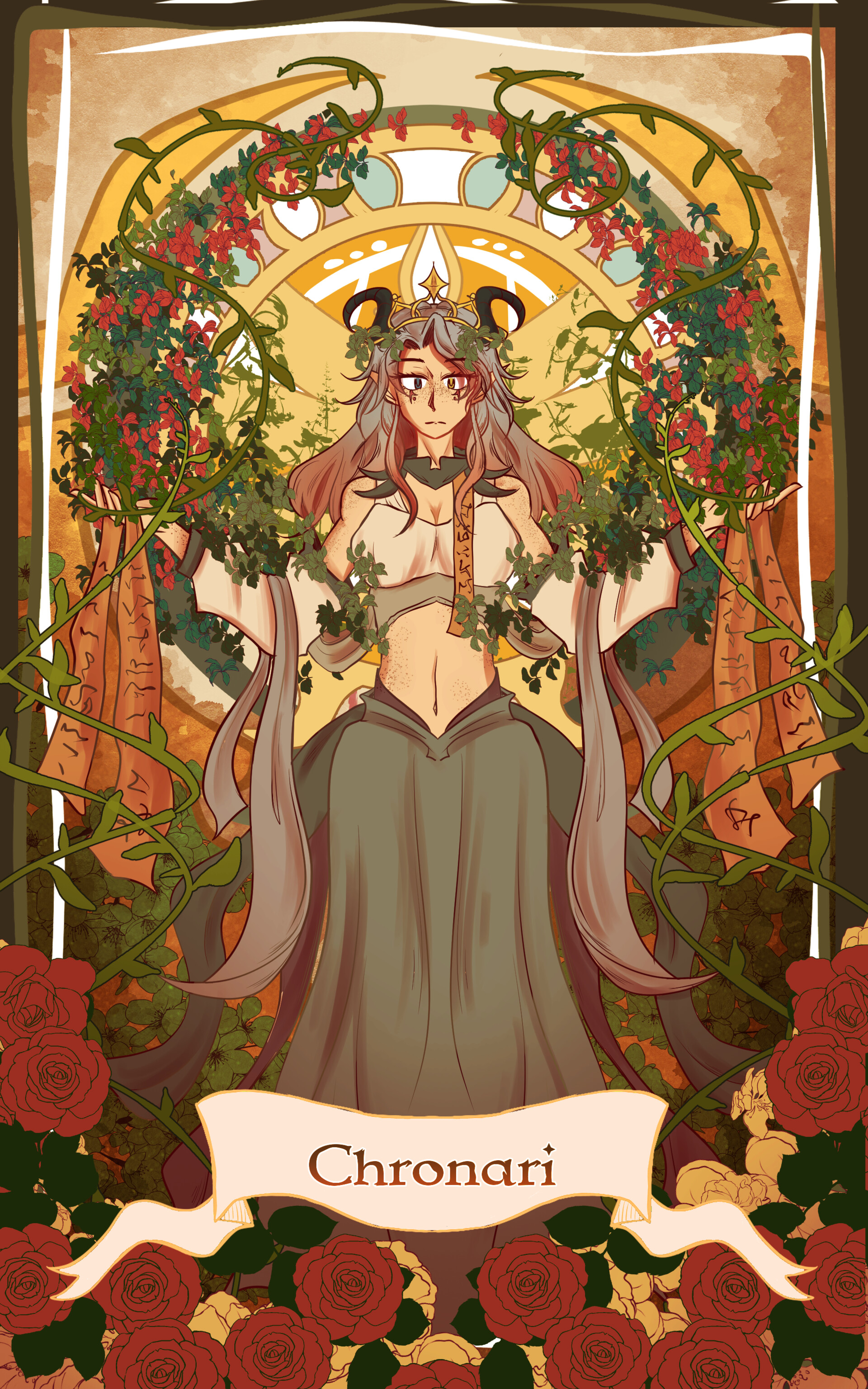 ArtStation - [ oc ] Chronari, Goddess of Time