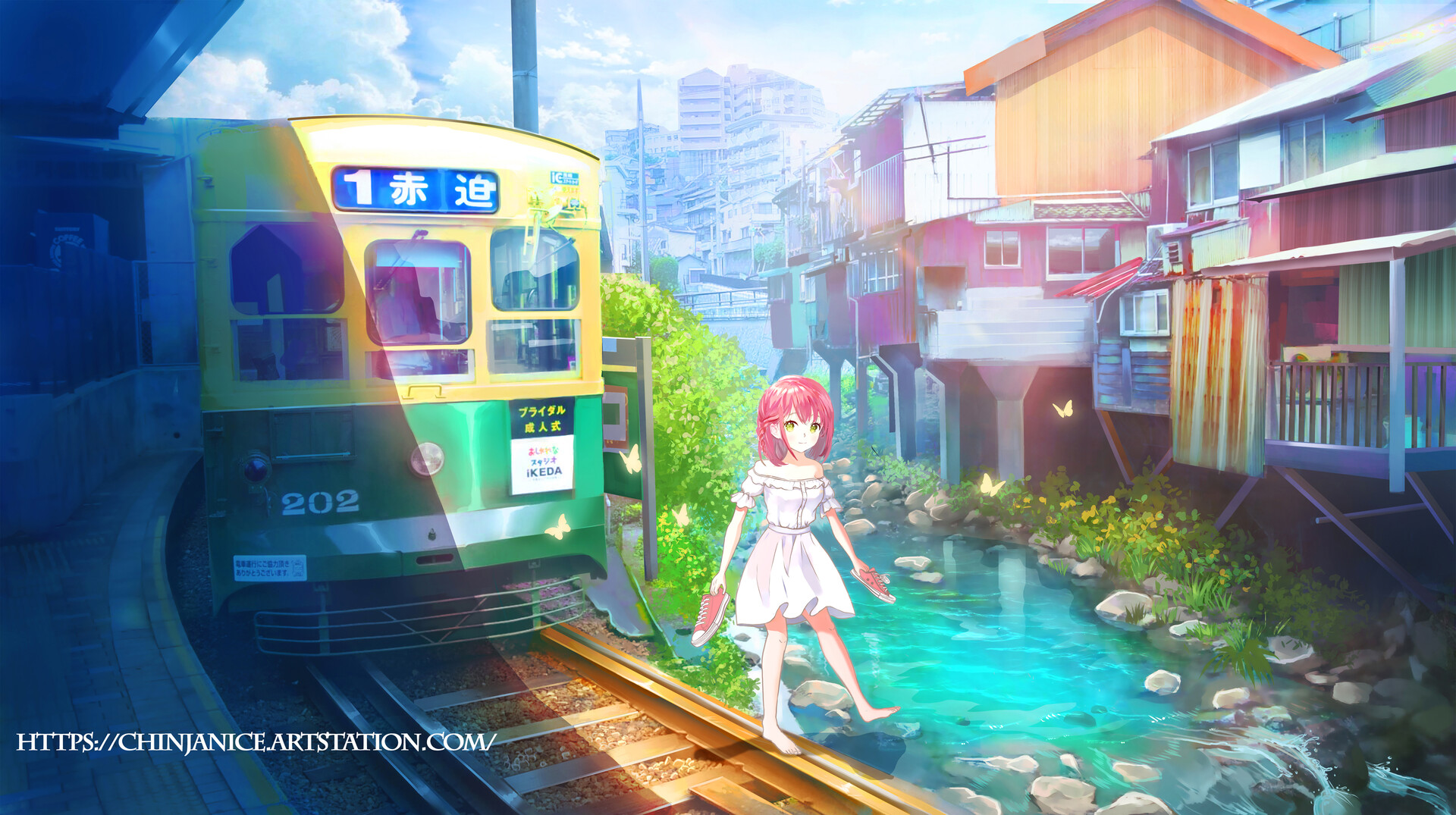 ArtStation - trainstation riverside