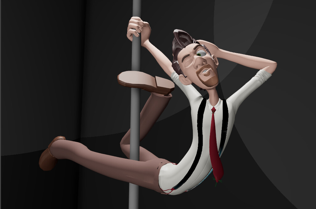 ArtStation - Malcolm Pole Dancing