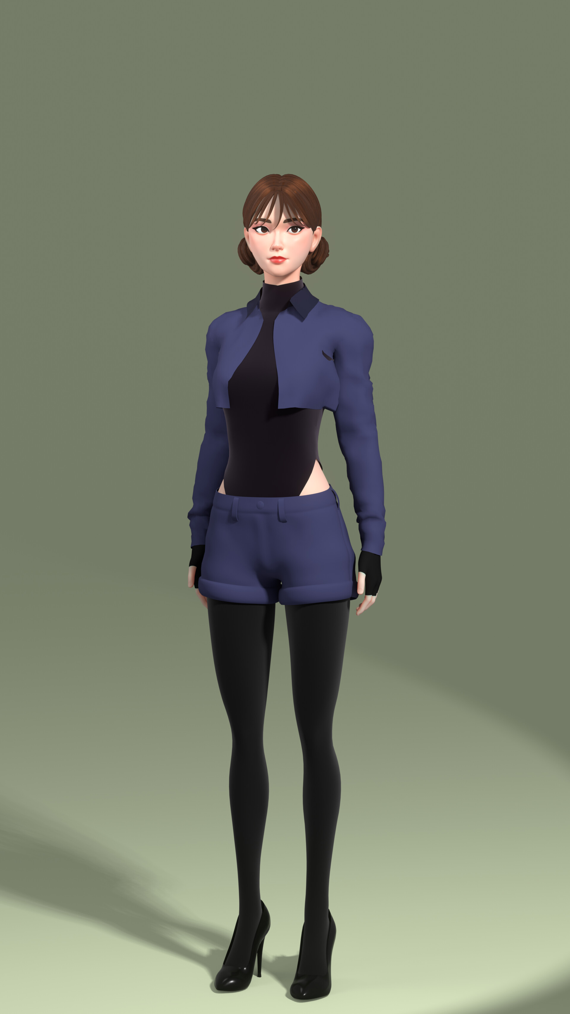 ArtStation - Action leotard outfit