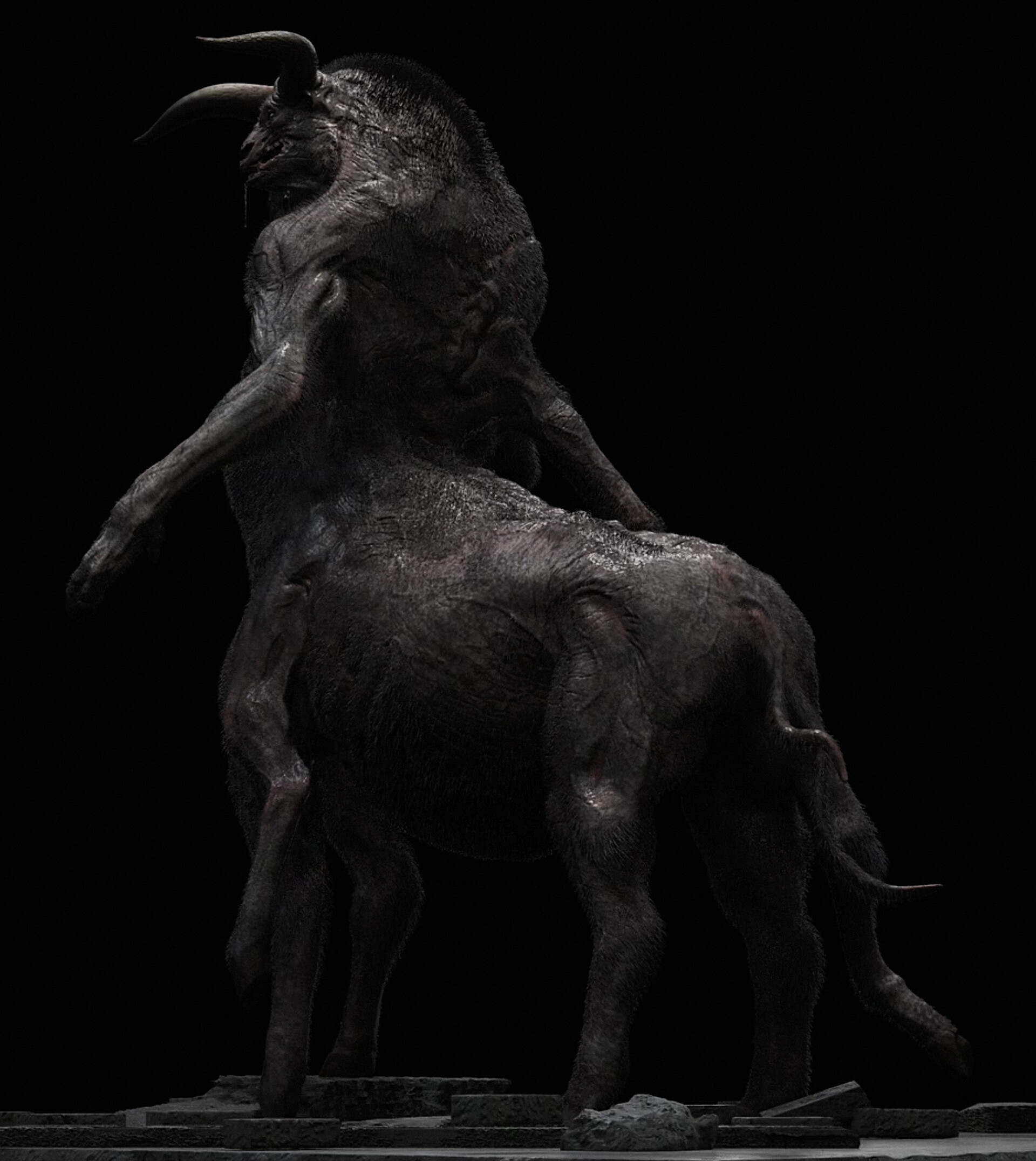Jerad S. Marantz - Conjoined Minotaur / Centaur Creature Design