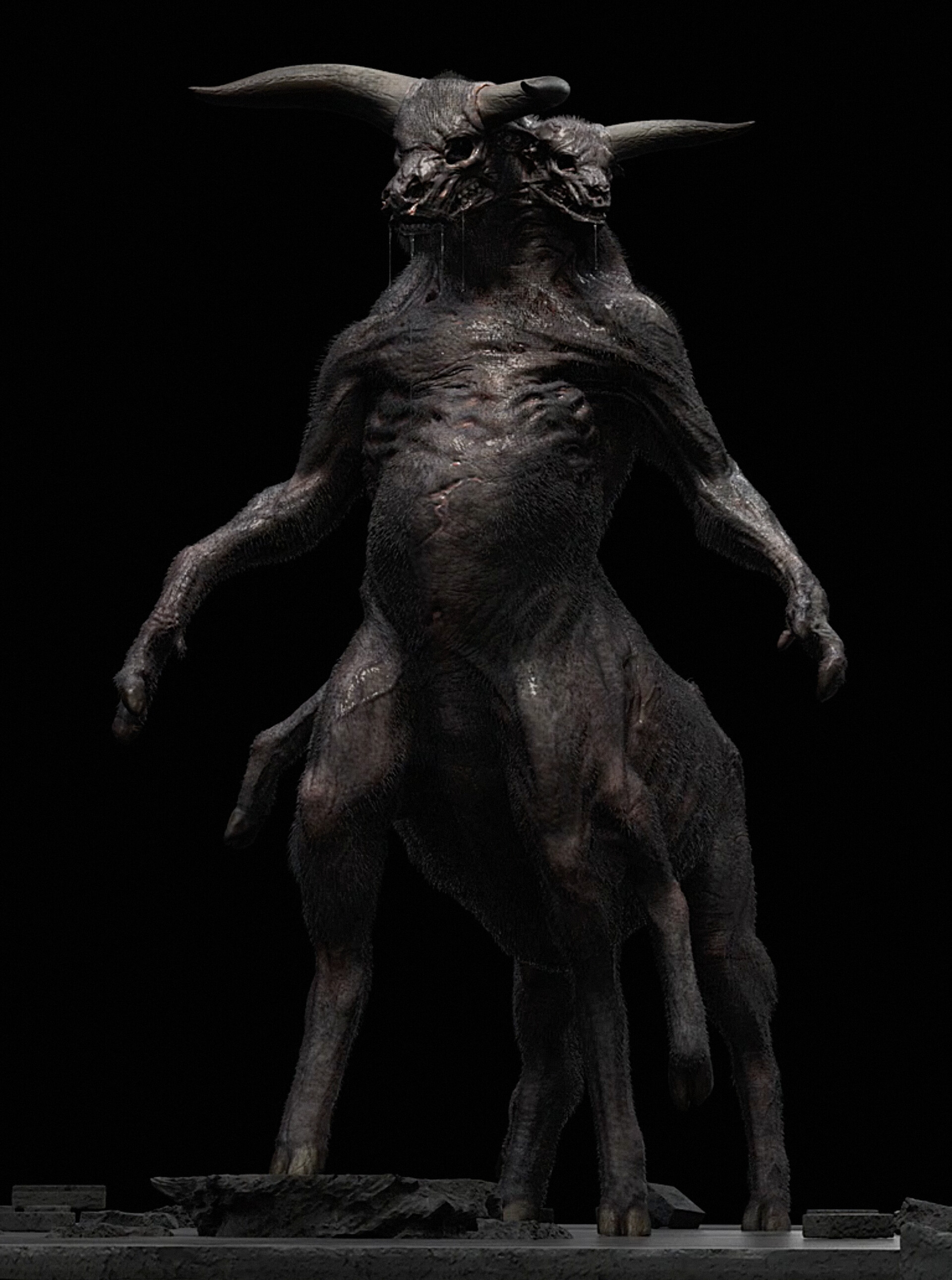 Jerad S. Marantz - Conjoined Minotaur / Centaur Creature Design