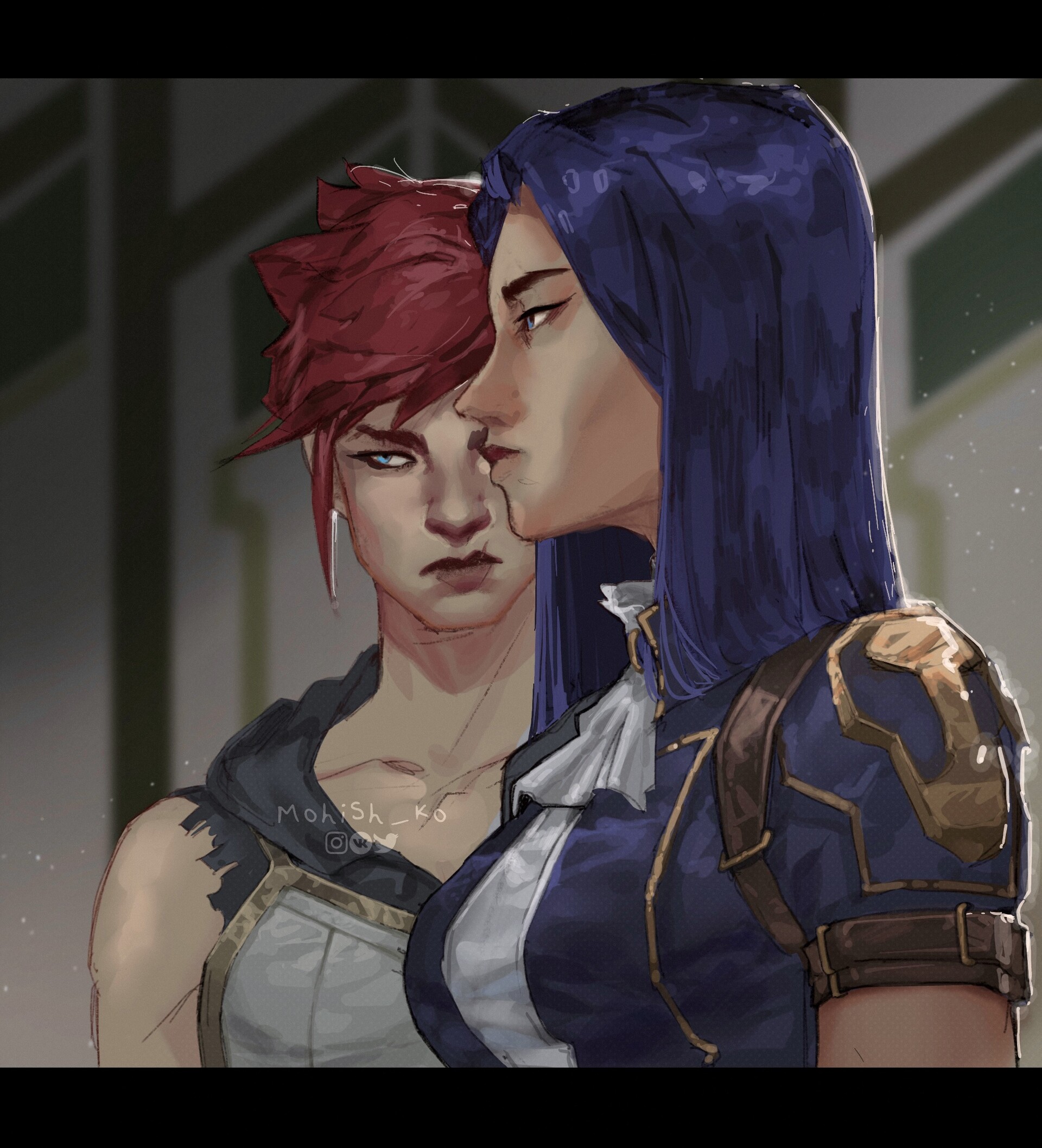 Artstation Vi And Caitlyn Arcane Fanart
