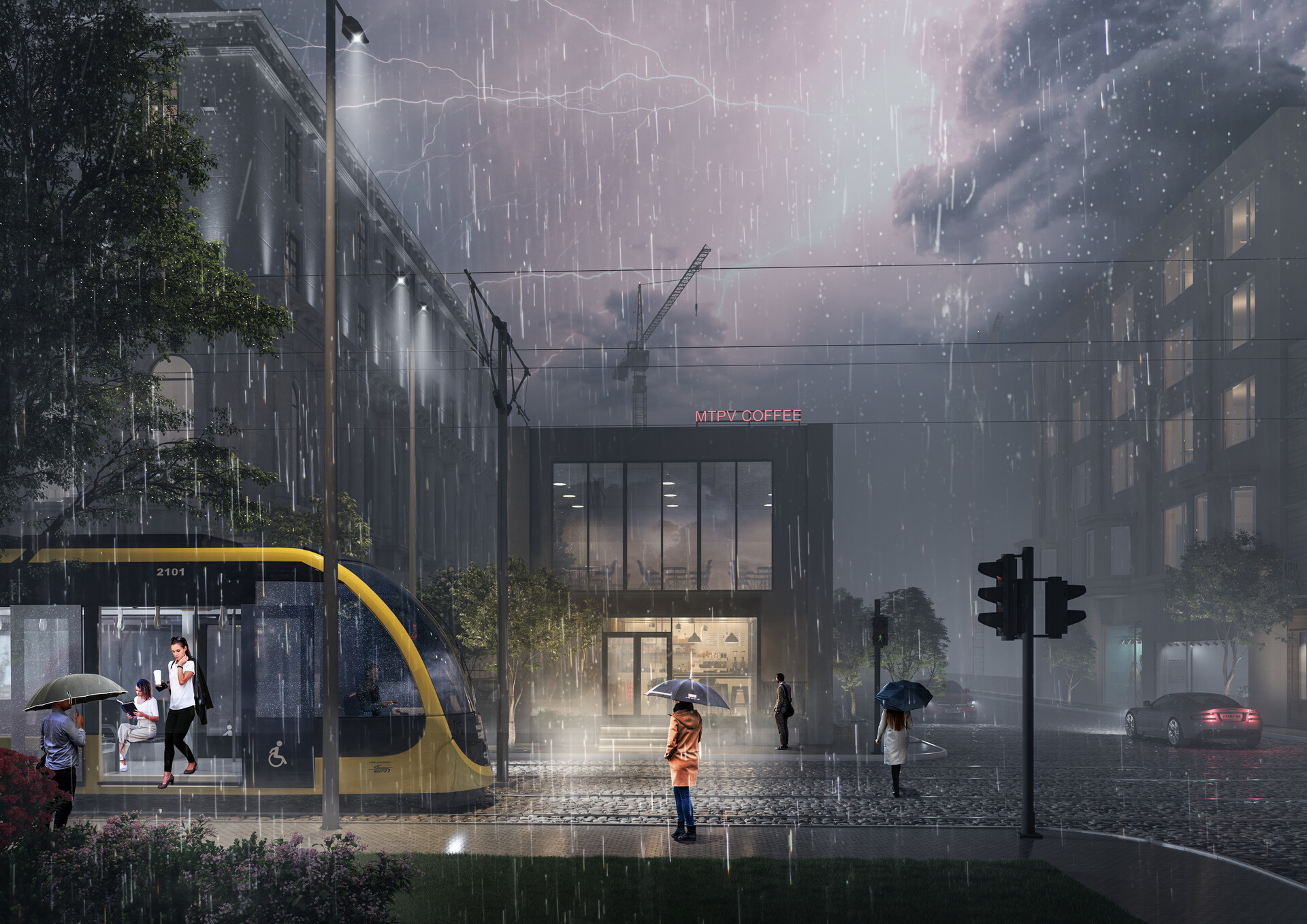 ArtStation - NIGHT CITY RAIN