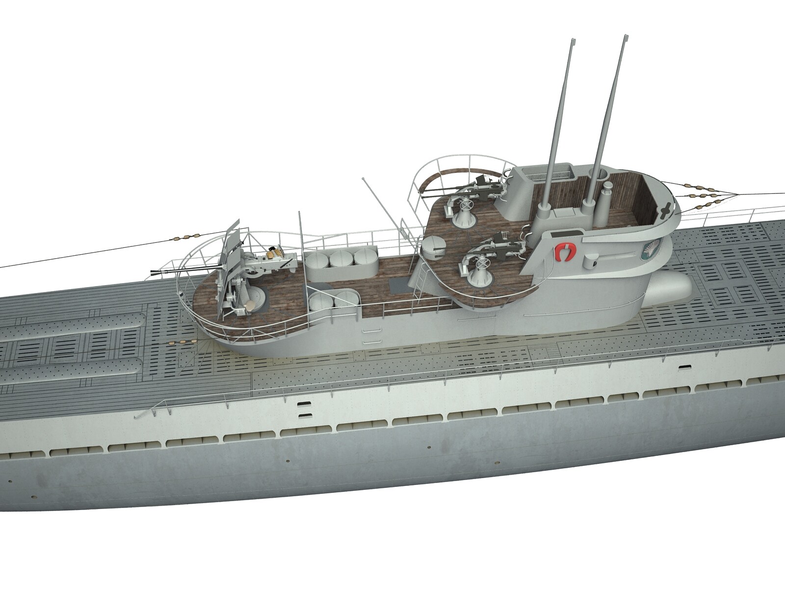 ArtStation - German U-Boat U-505 (Type IXC)