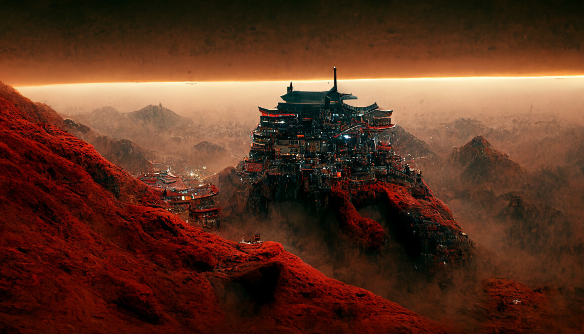 ArtStation - Sci-fi Samurai Fortresses