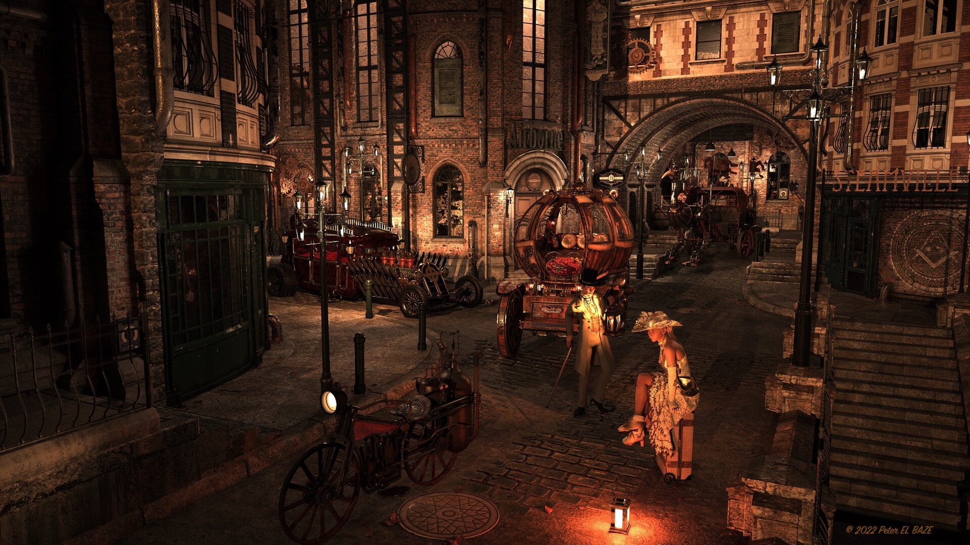 ArtStation - Streets of Steampunk