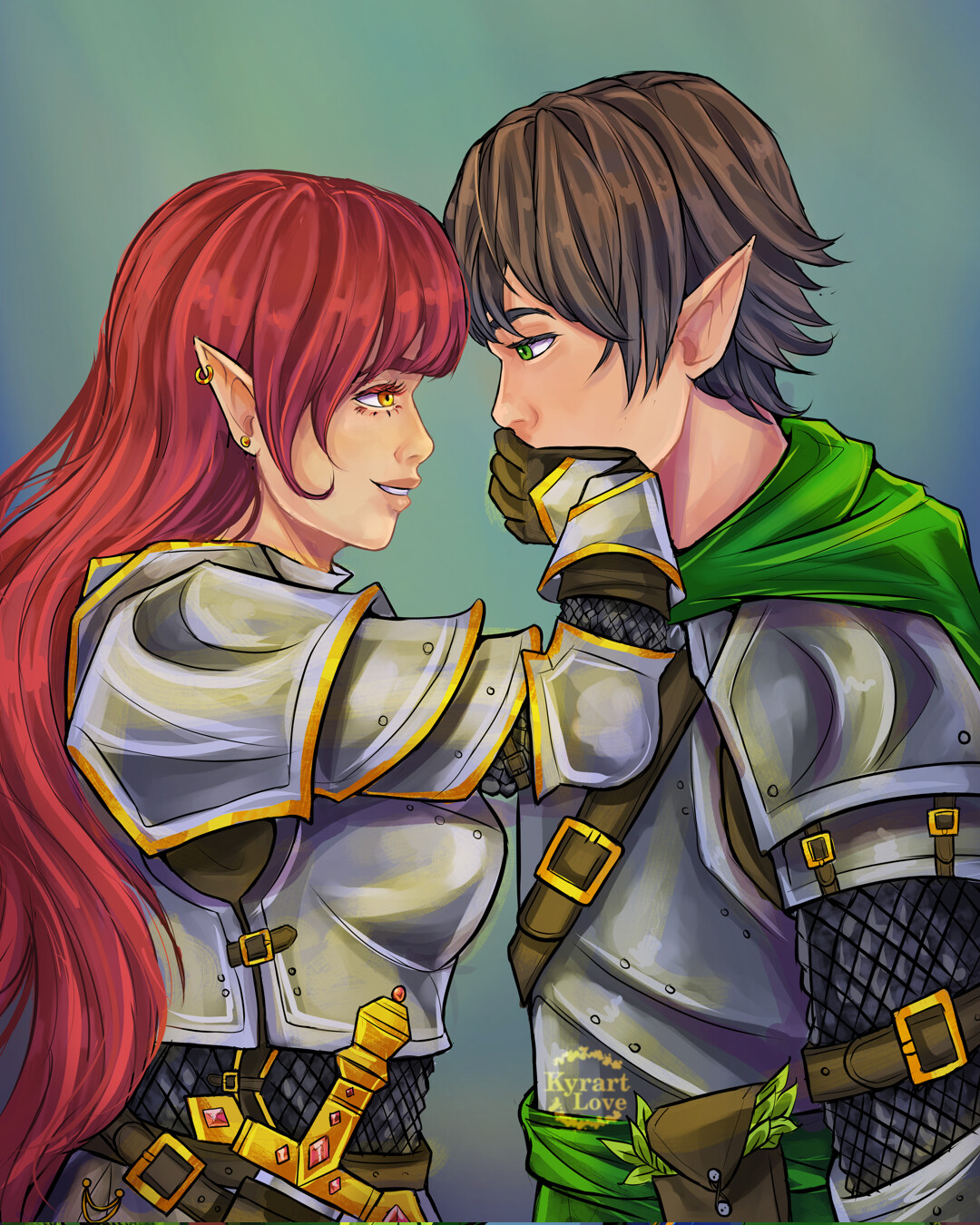 ArtStation - Elf couple