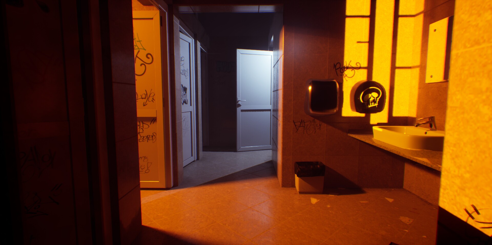 ArtStation - Graffiti Restroom - Unreal Engine 5