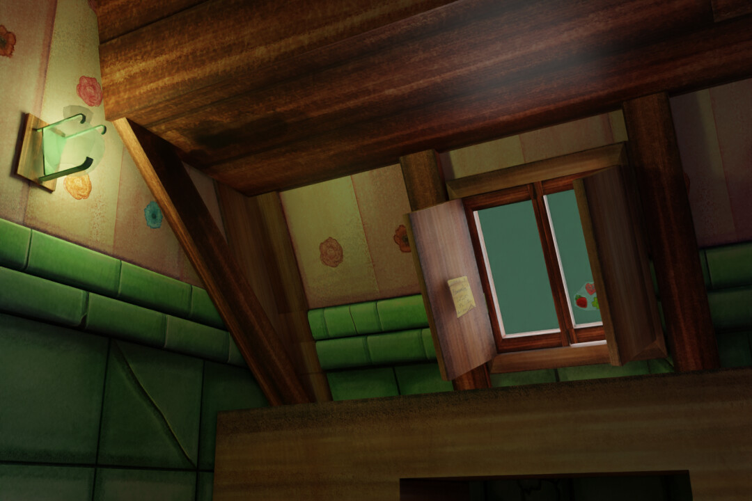 ArtStation - 3D Diorama - Moomin house inspired