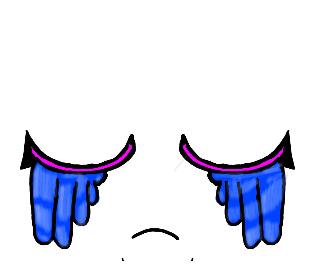 ArtStation - Sad anima girls face