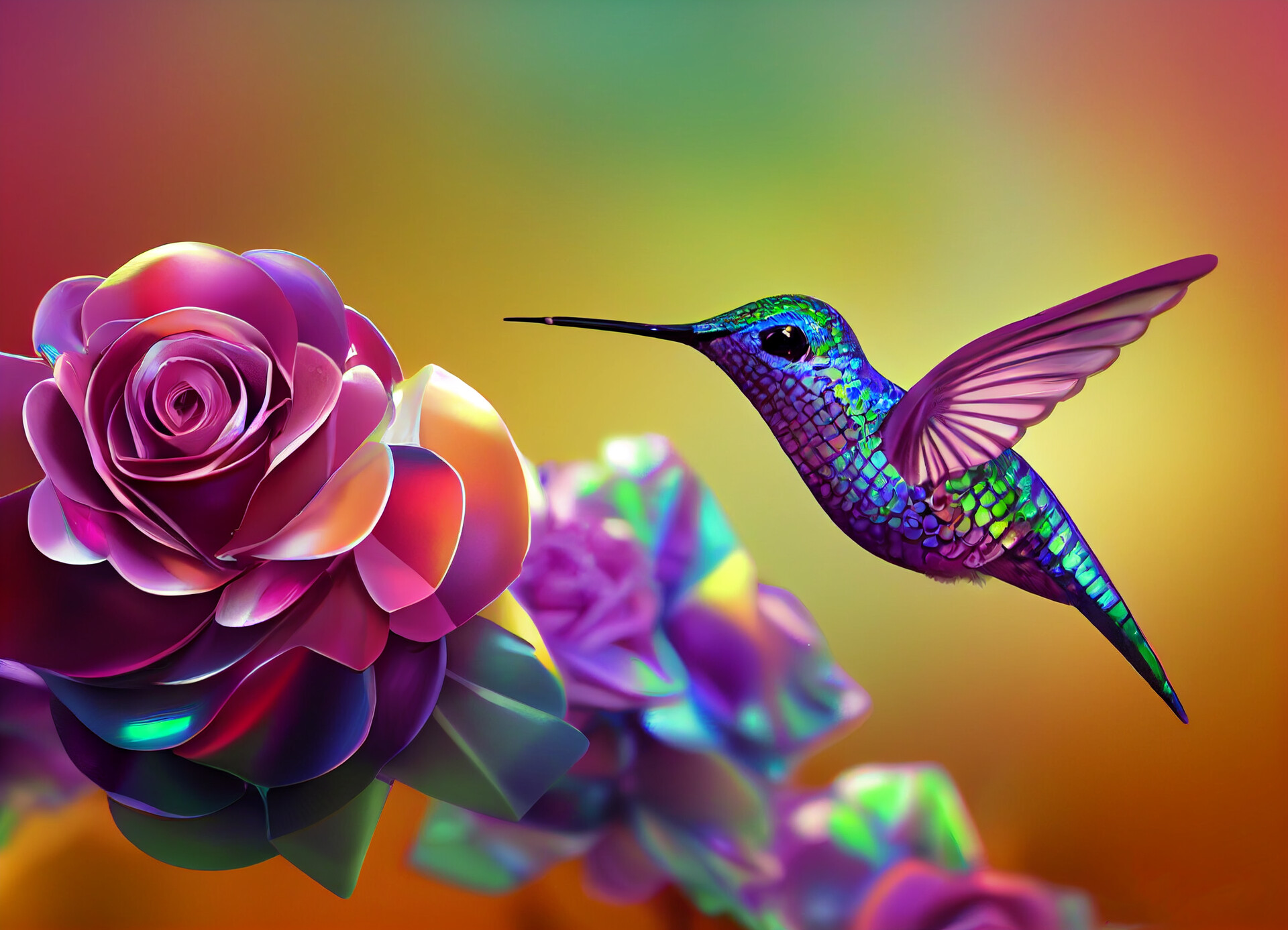 ArtStation - Otherworldly Hummingbirds