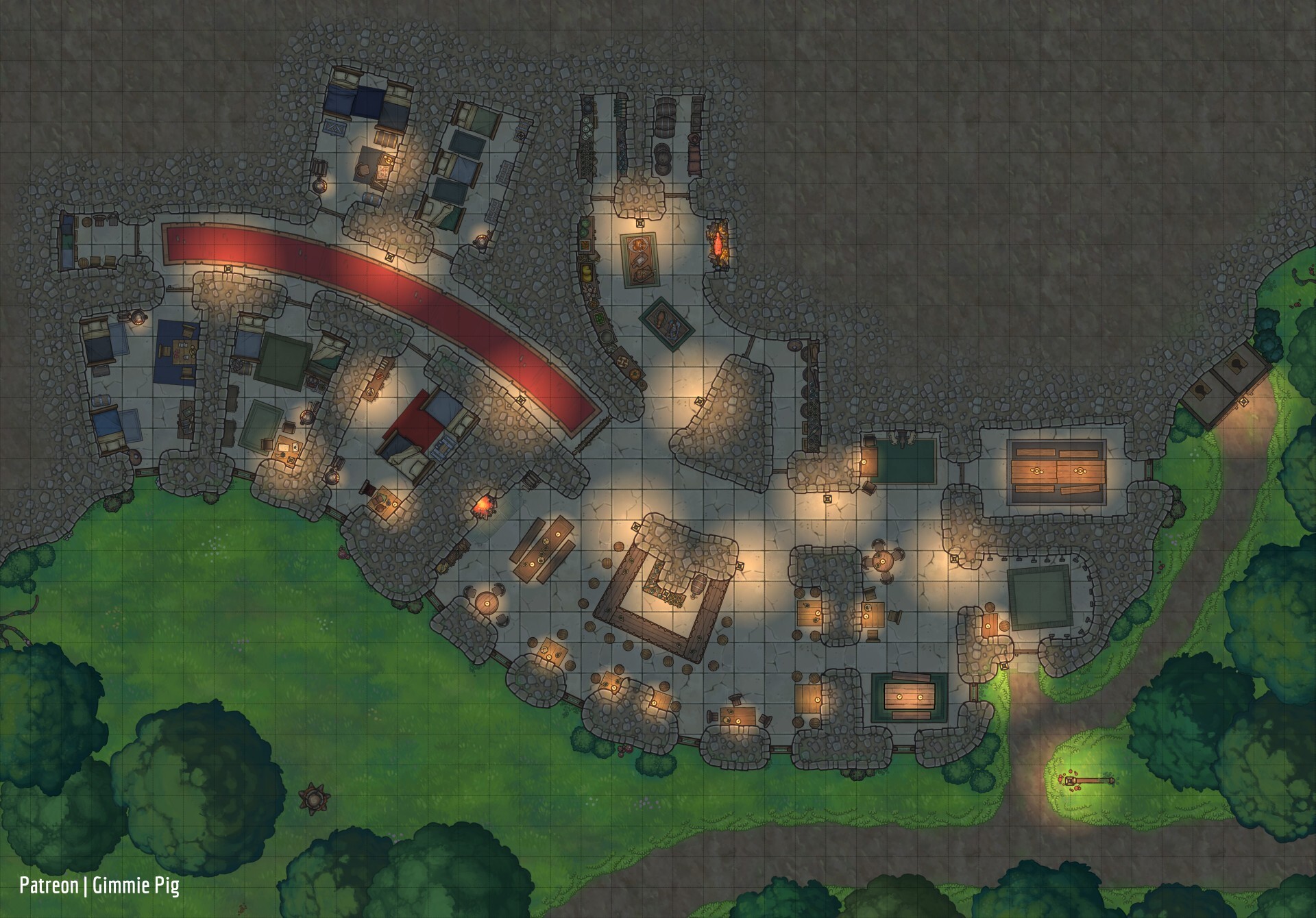 ArtStation - A Hobbit Tavern - Based on Dyson's Underhill Saloon