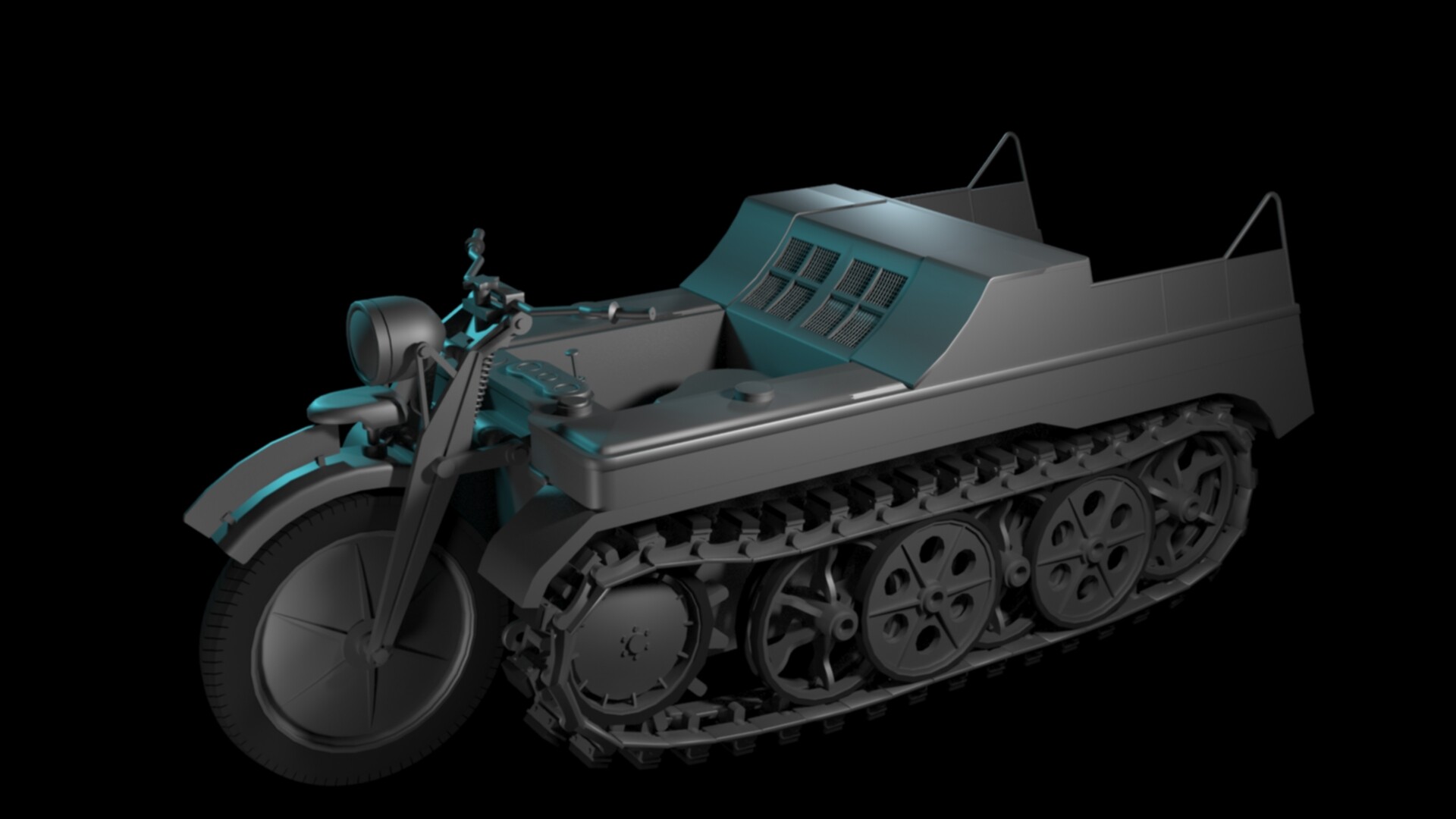 ArtStation - Sd.Kfz.2 Kettenkrad (WIP)