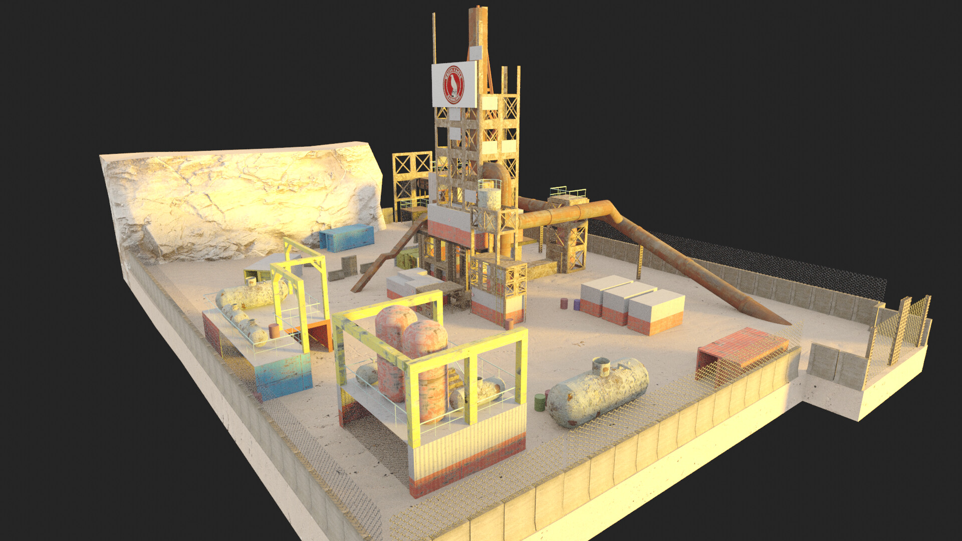 ArtStation - 3D Game Level(Rust)