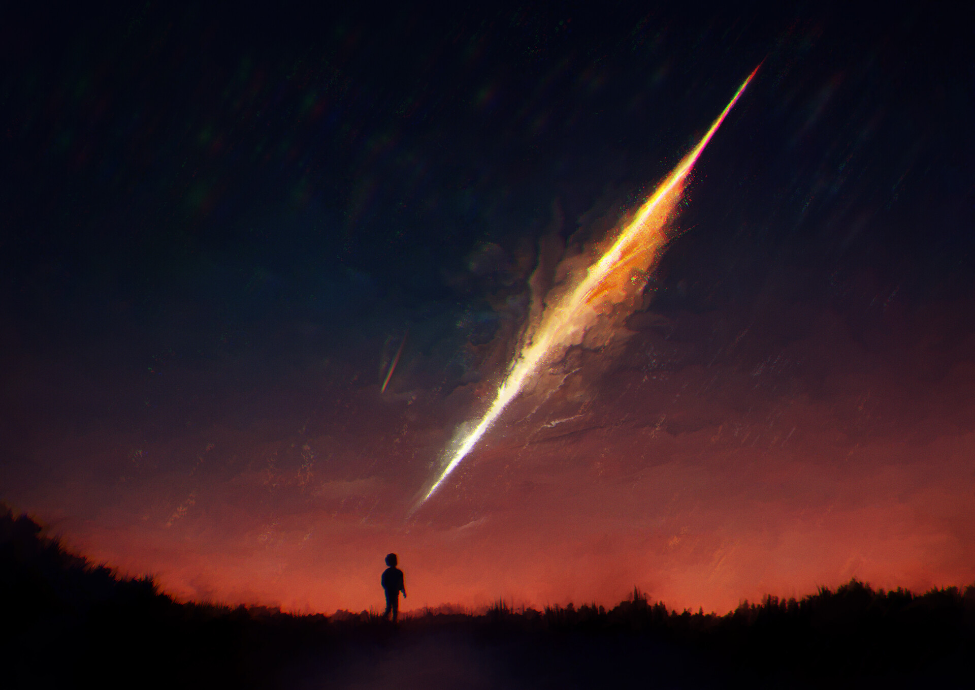 ArtStation - meteor shower