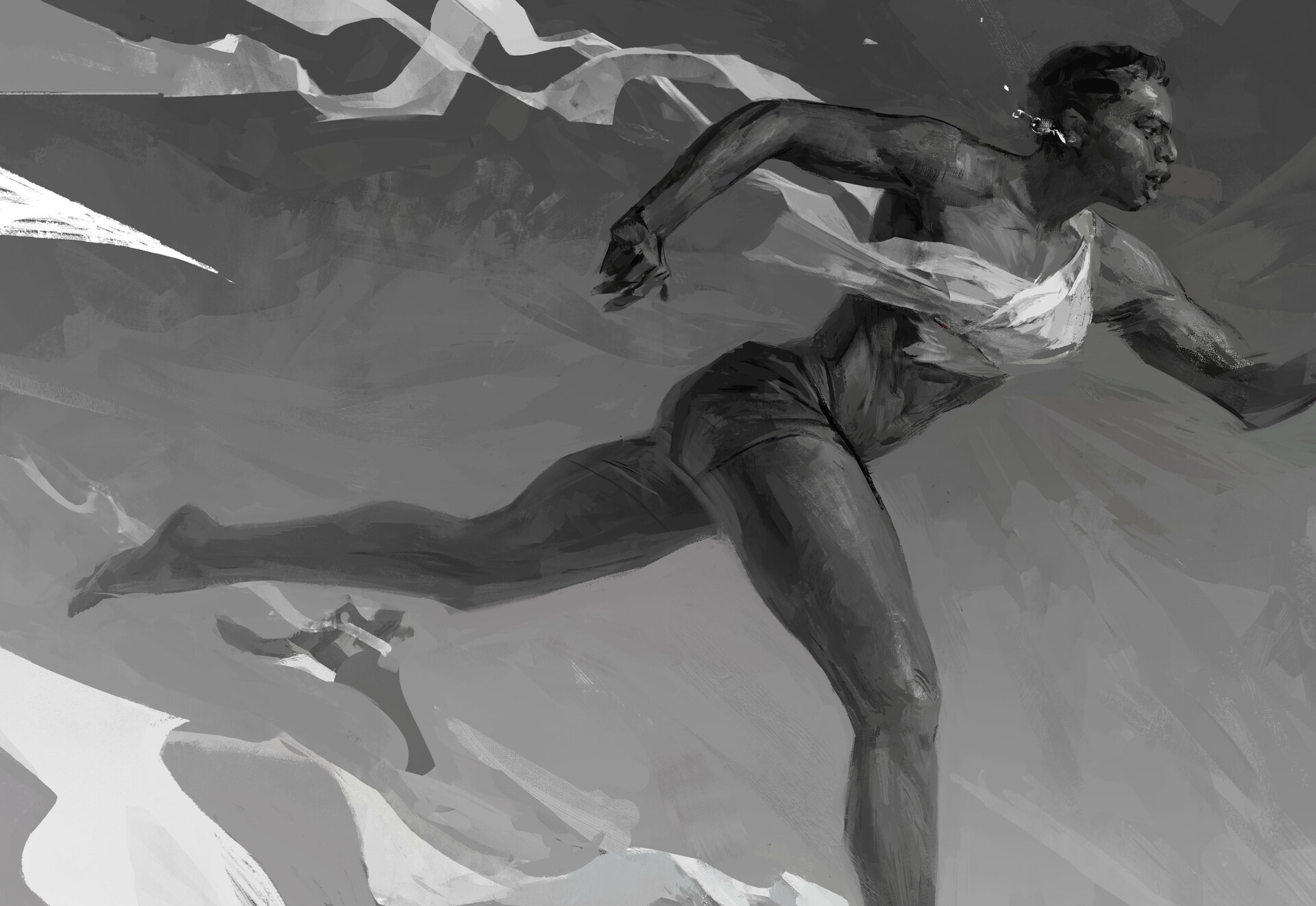 ArtStation - running lady