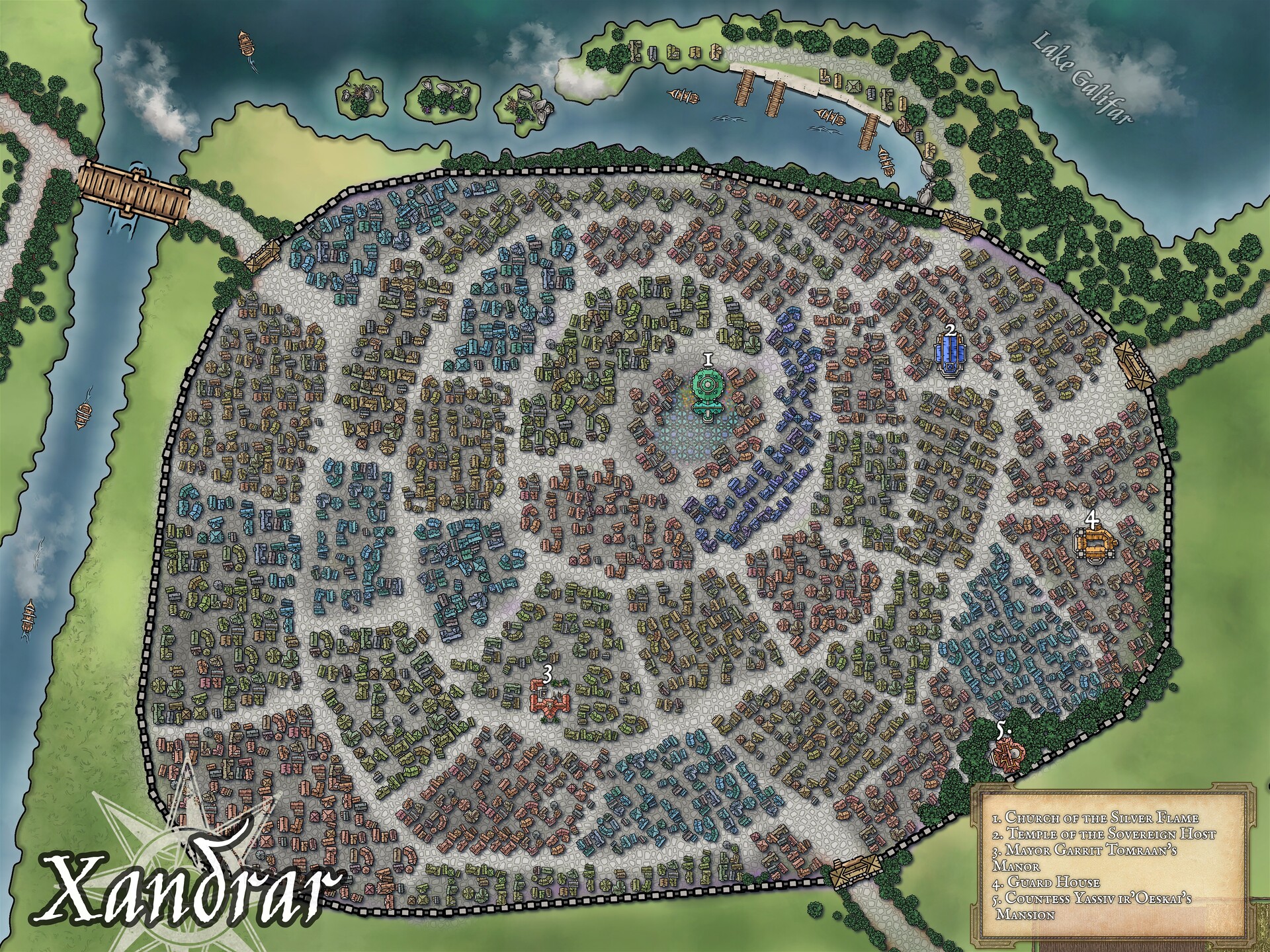ArtStation - A map of Xandrar, Breland. Eberron.