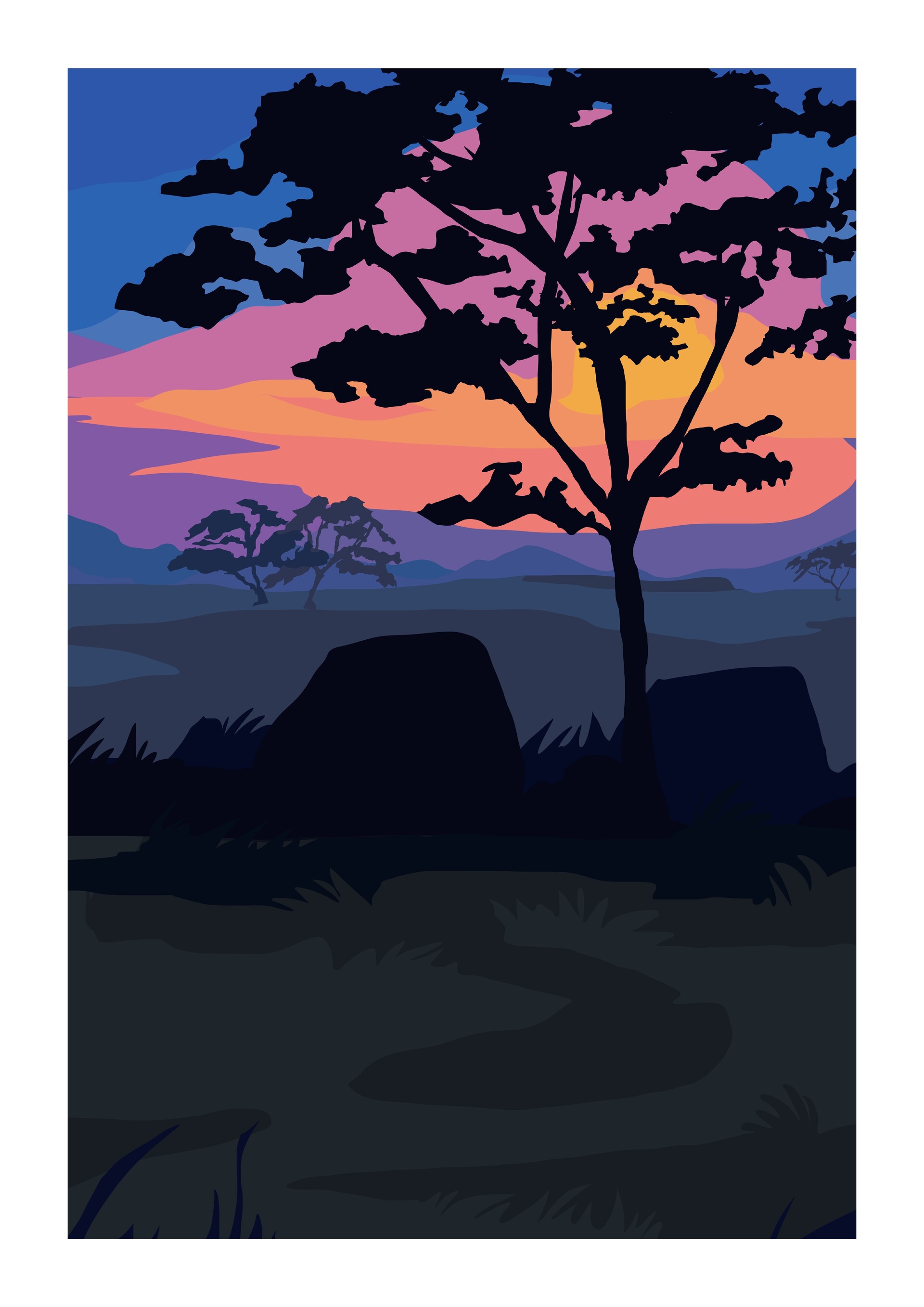 ArtStation - Flat Landscapes studies