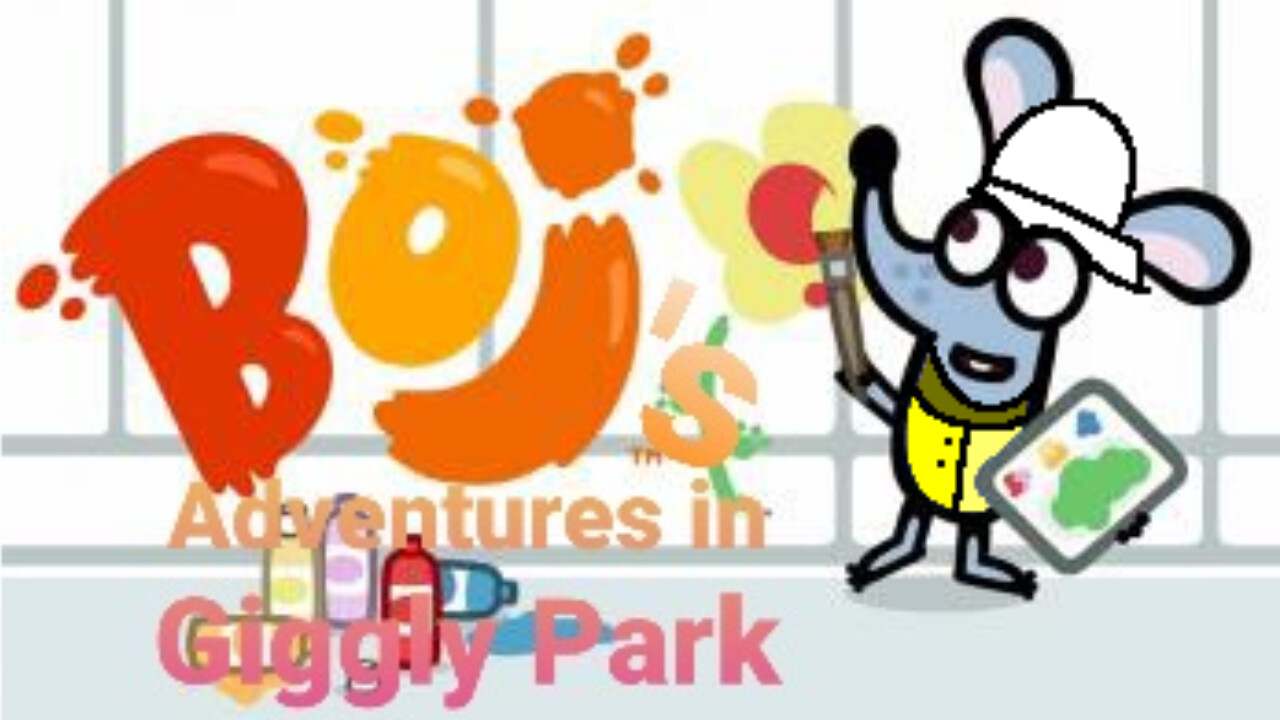 ArtStation - Boj's Adventures in Giggly Park Title Logo Card
