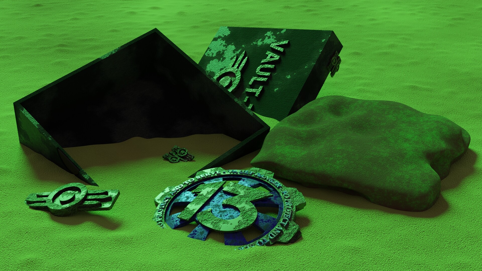 ArtStation - Fallout. Vault ranger badge.