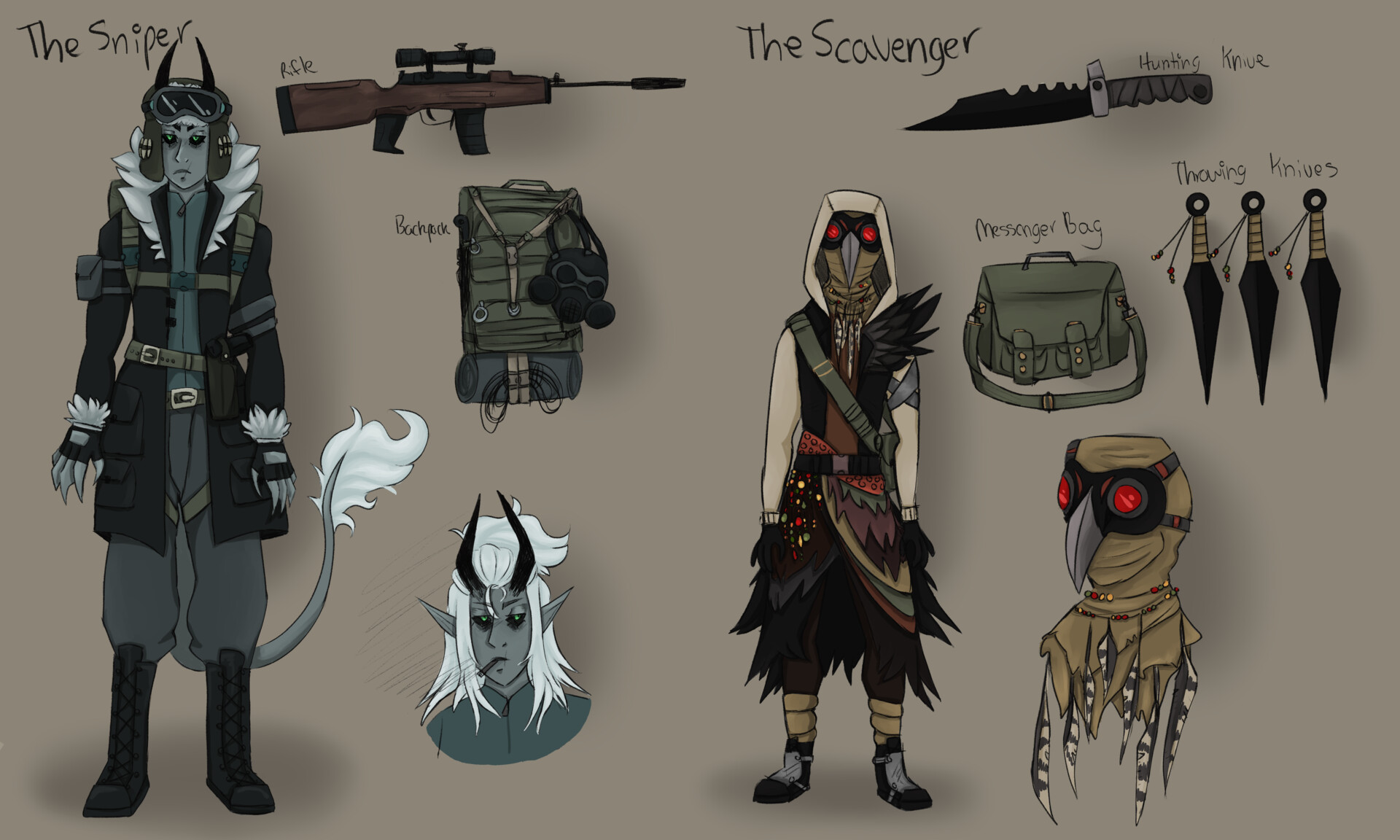 Isabel Blaskovich - Apocalypse Duo- Character Design