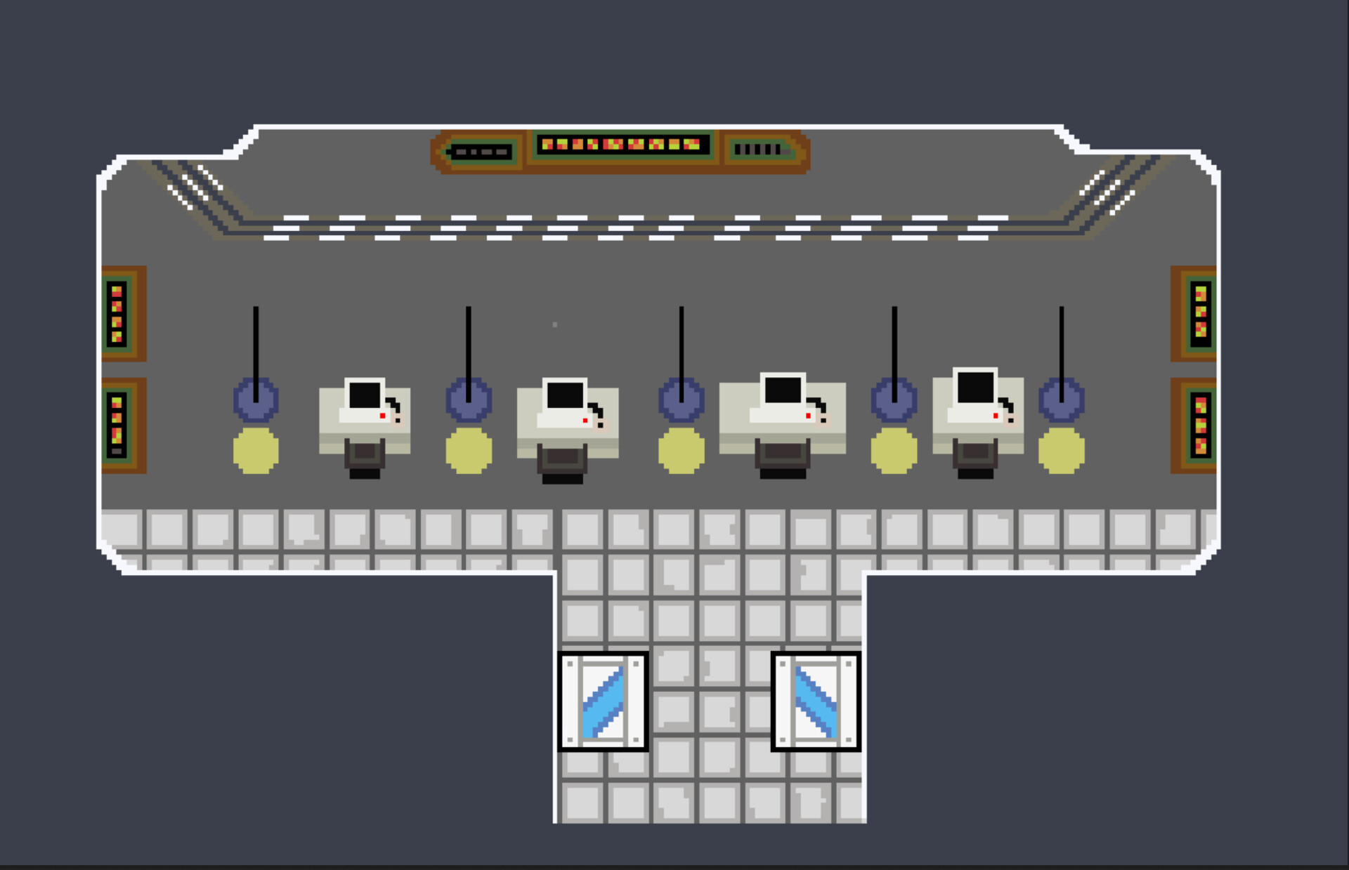 ArtStation - Sci-Fi Command Centre Through Stages
