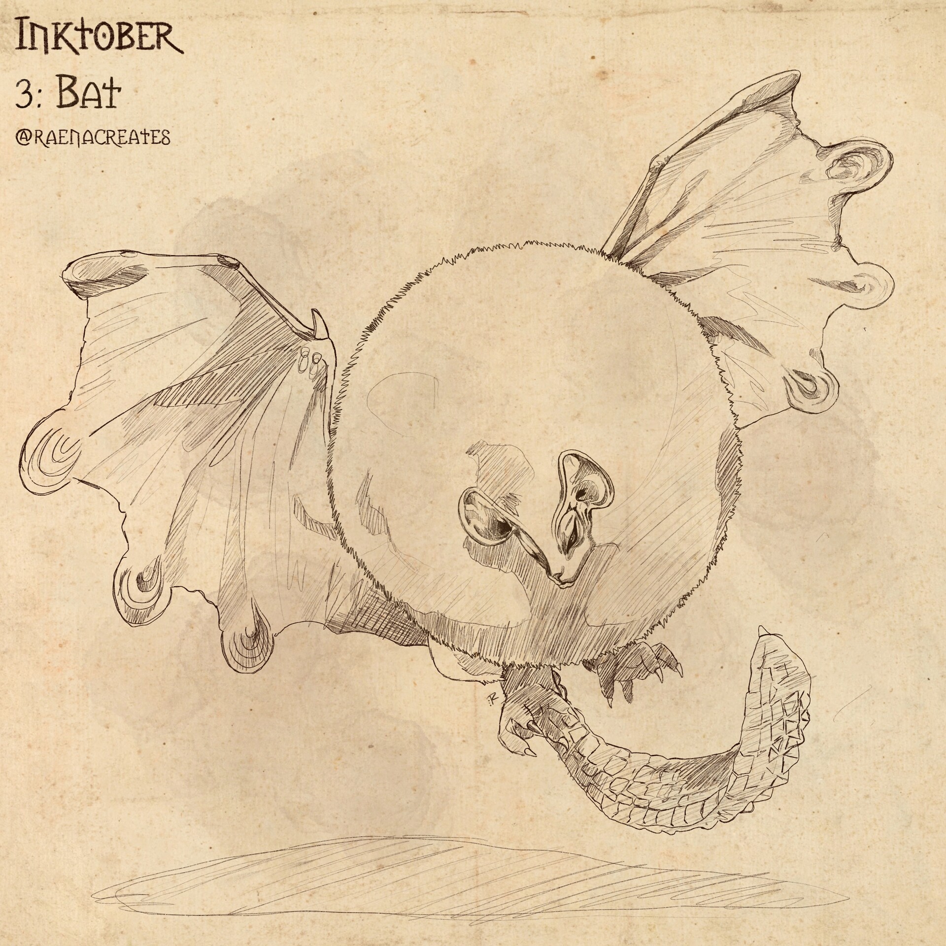 ArtStation - Inktober 3 - Bat