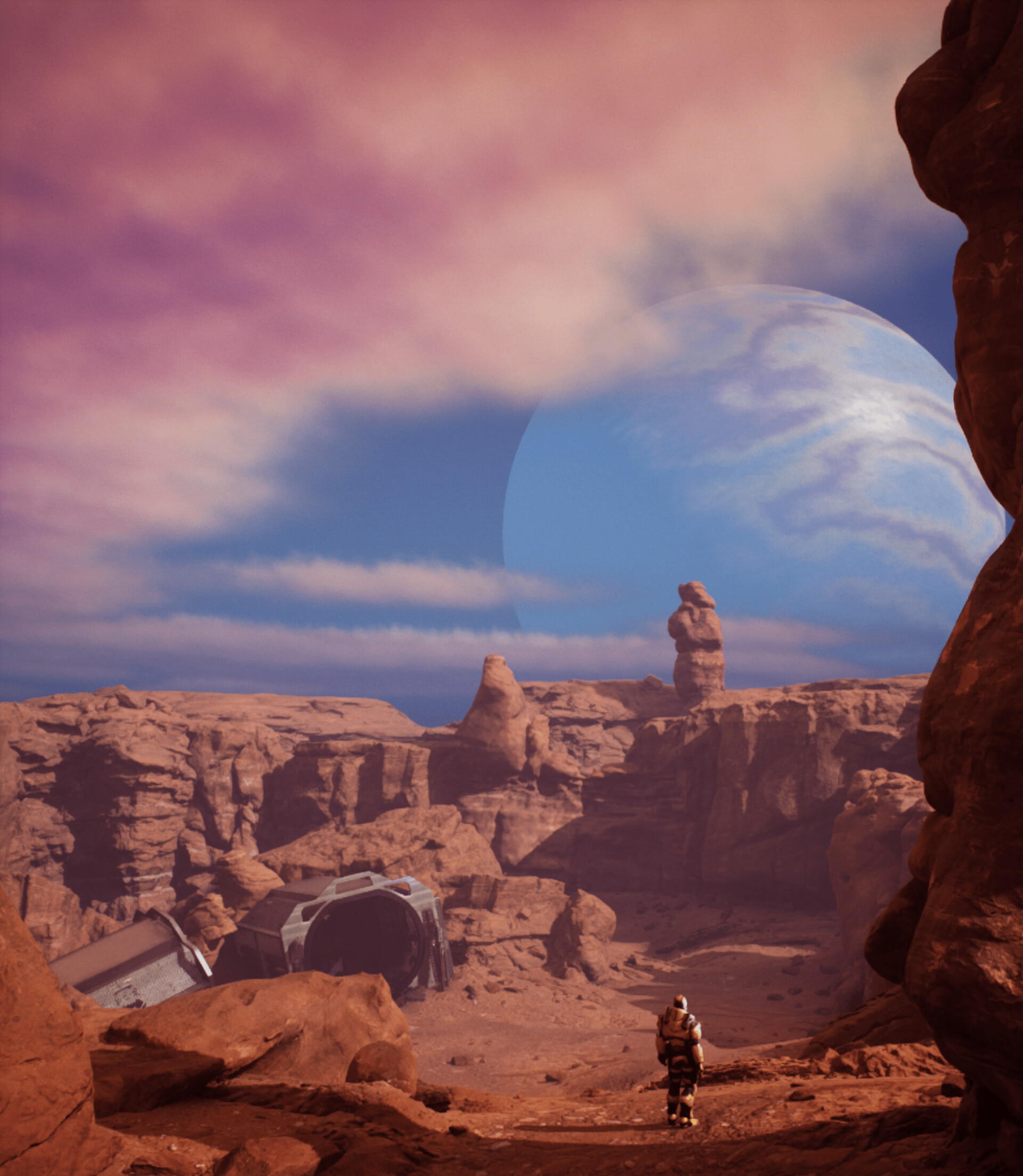 ArtStation - Sandy in Space