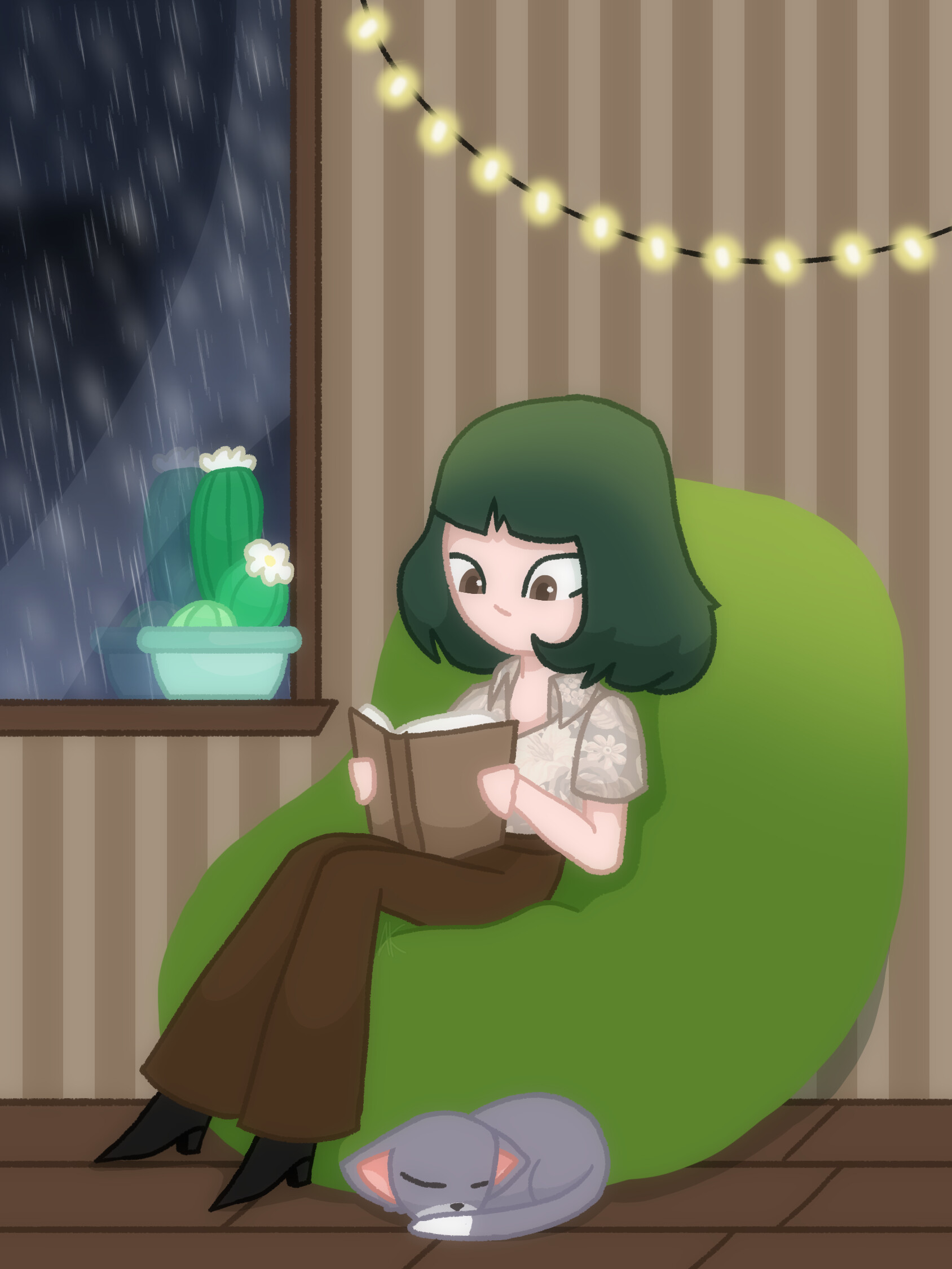 ArtStation - Chibi with a book