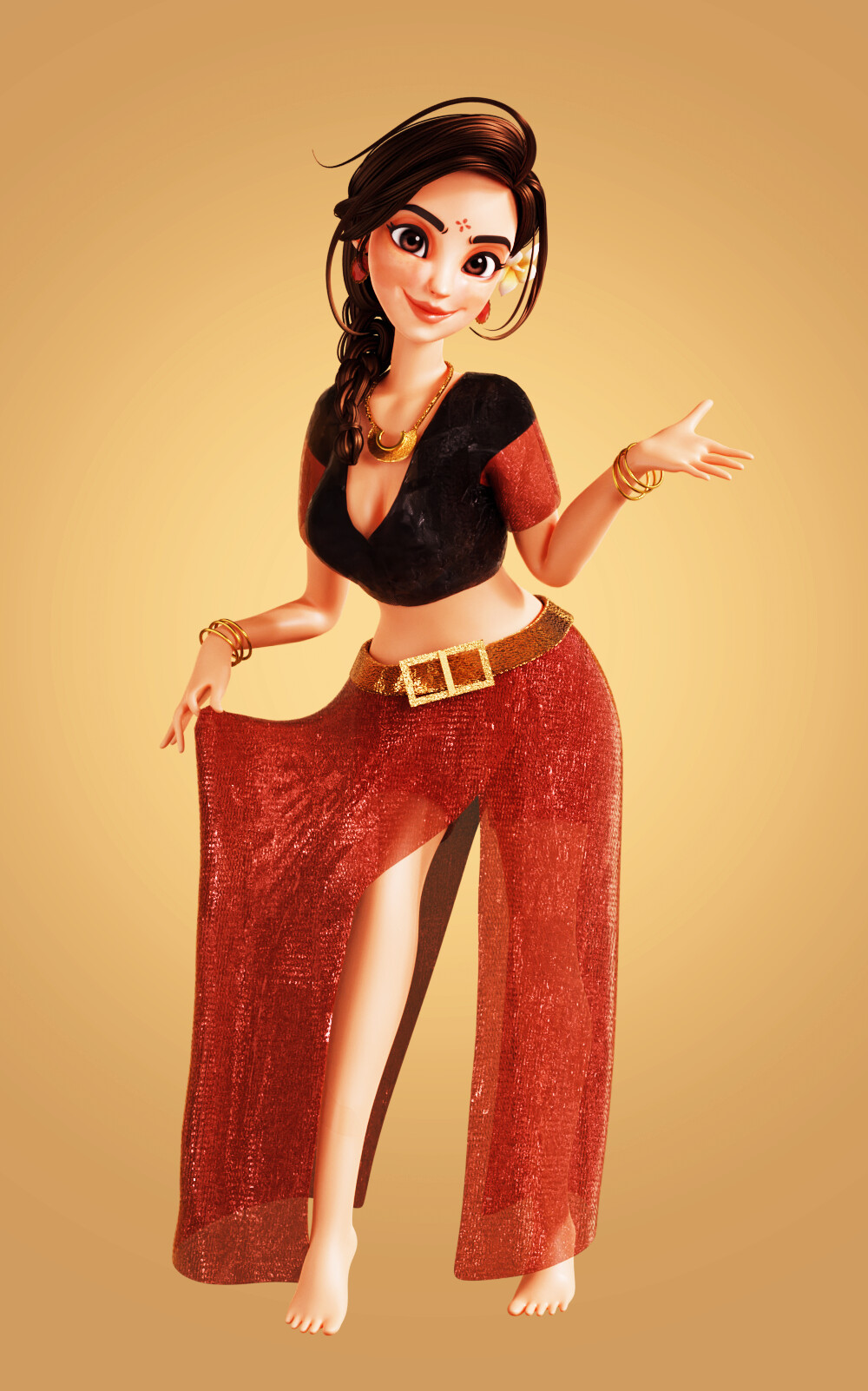 ArtStation - dance girl