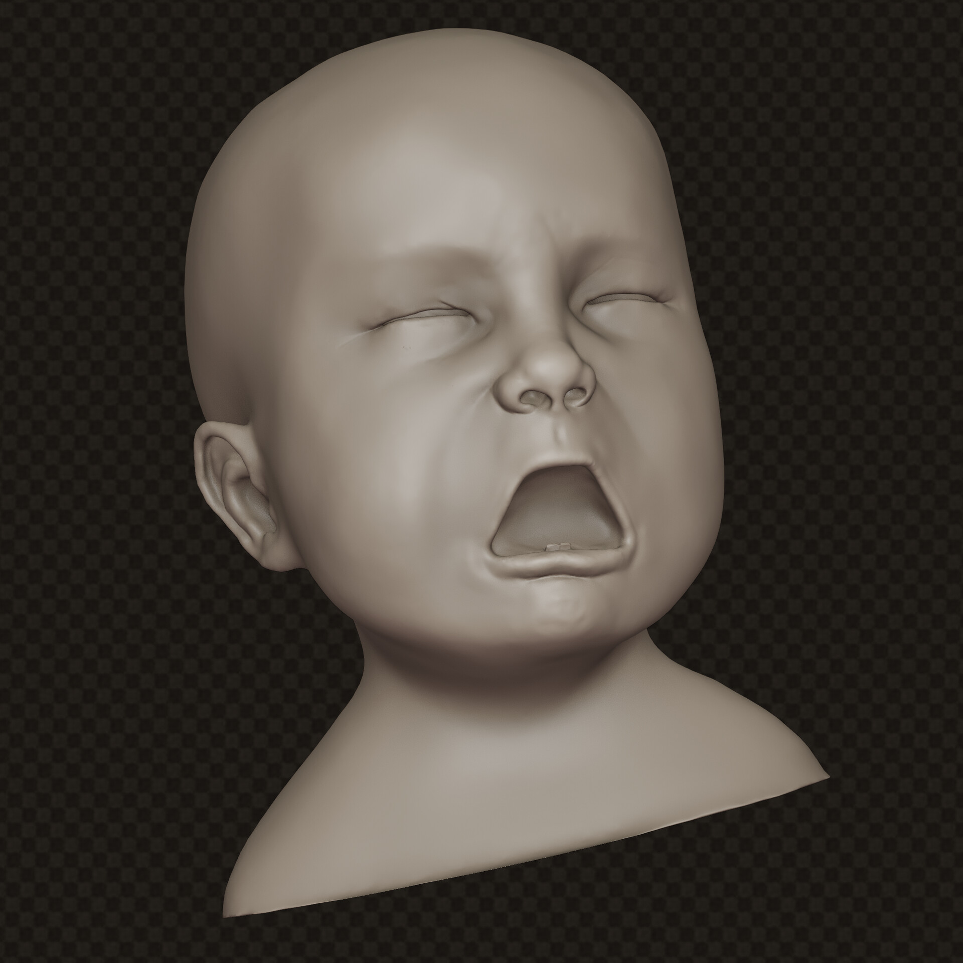 ArtStation - Baby head