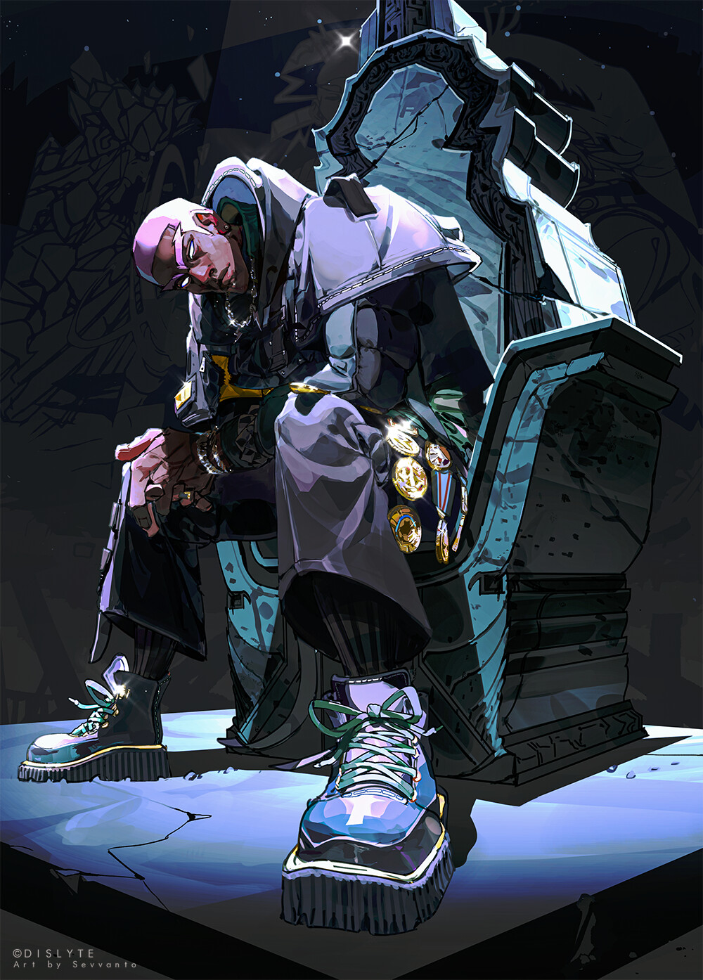 ArtStation - Gaius' Throne - Dislyte Fanart Illustration