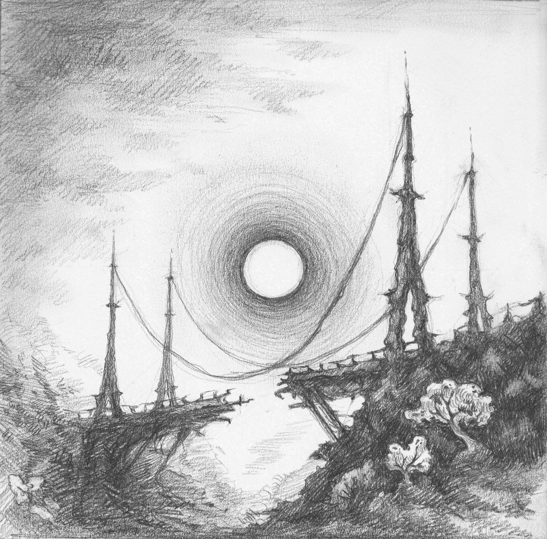 ArtStation - Fallen bridge.